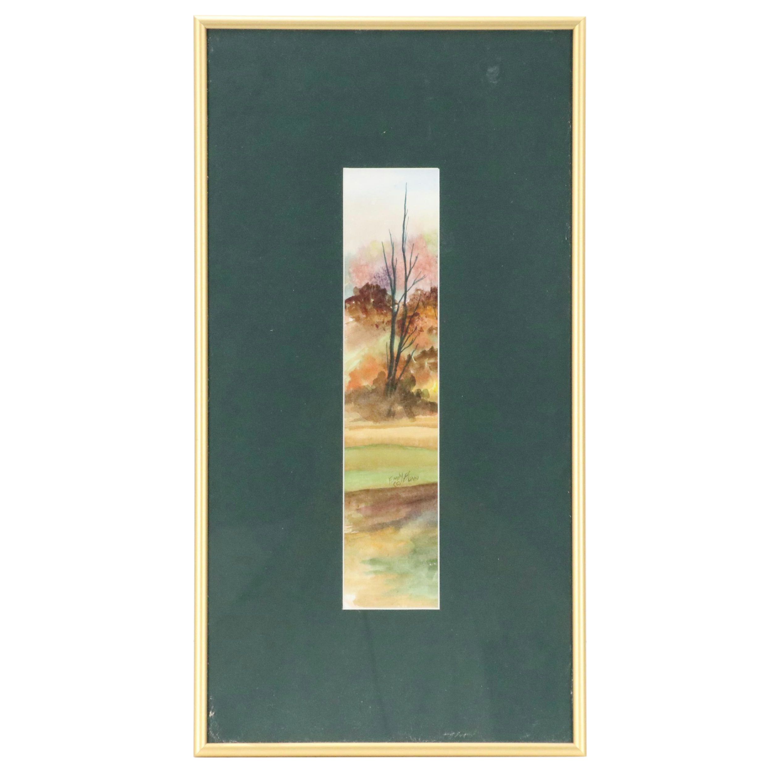 Emily Bunn Landscape Watercolor Painting | EBTH