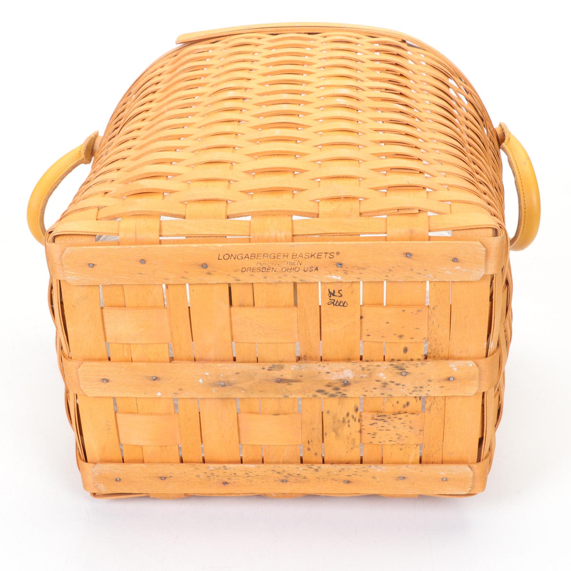 Longaberger Hand-Crafted Baskets and Wastebasket, Late 20th to 21st Century | EBTH