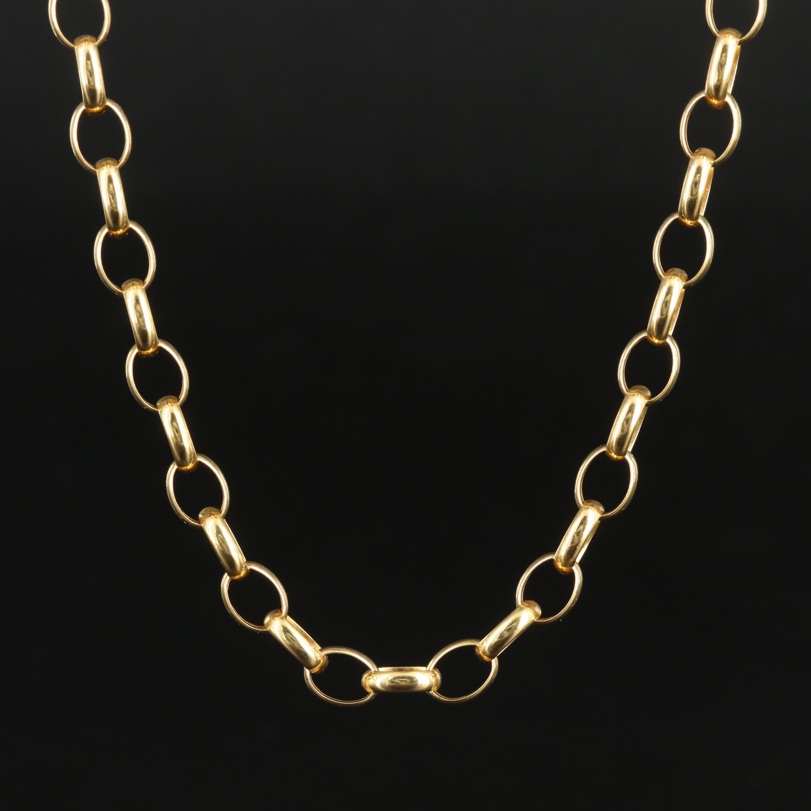 14K Rolo Link Necklace | Everything But The House