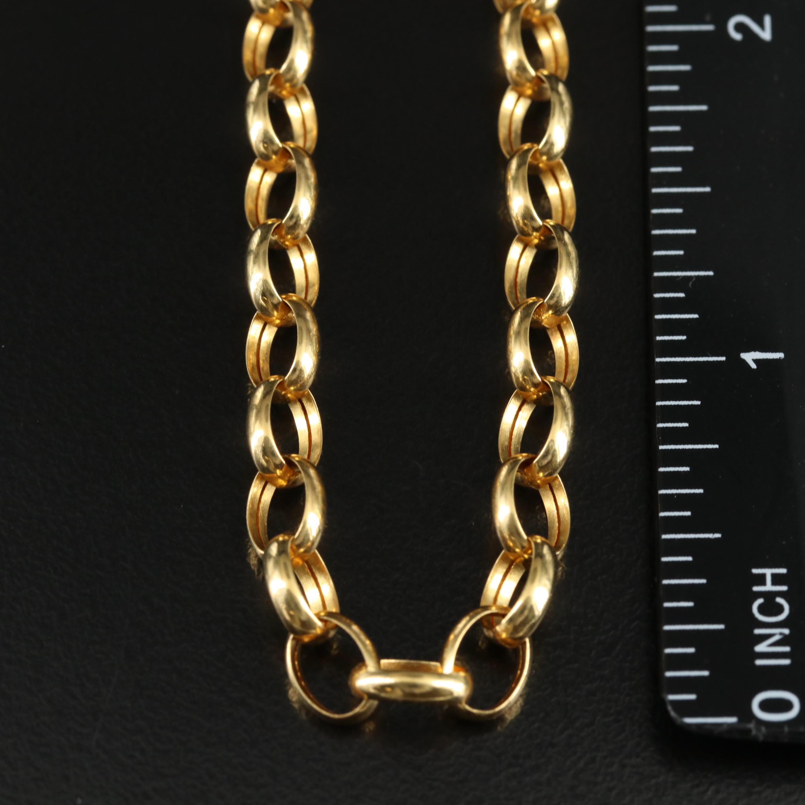 14K Rolo Link Necklace | Everything But The House