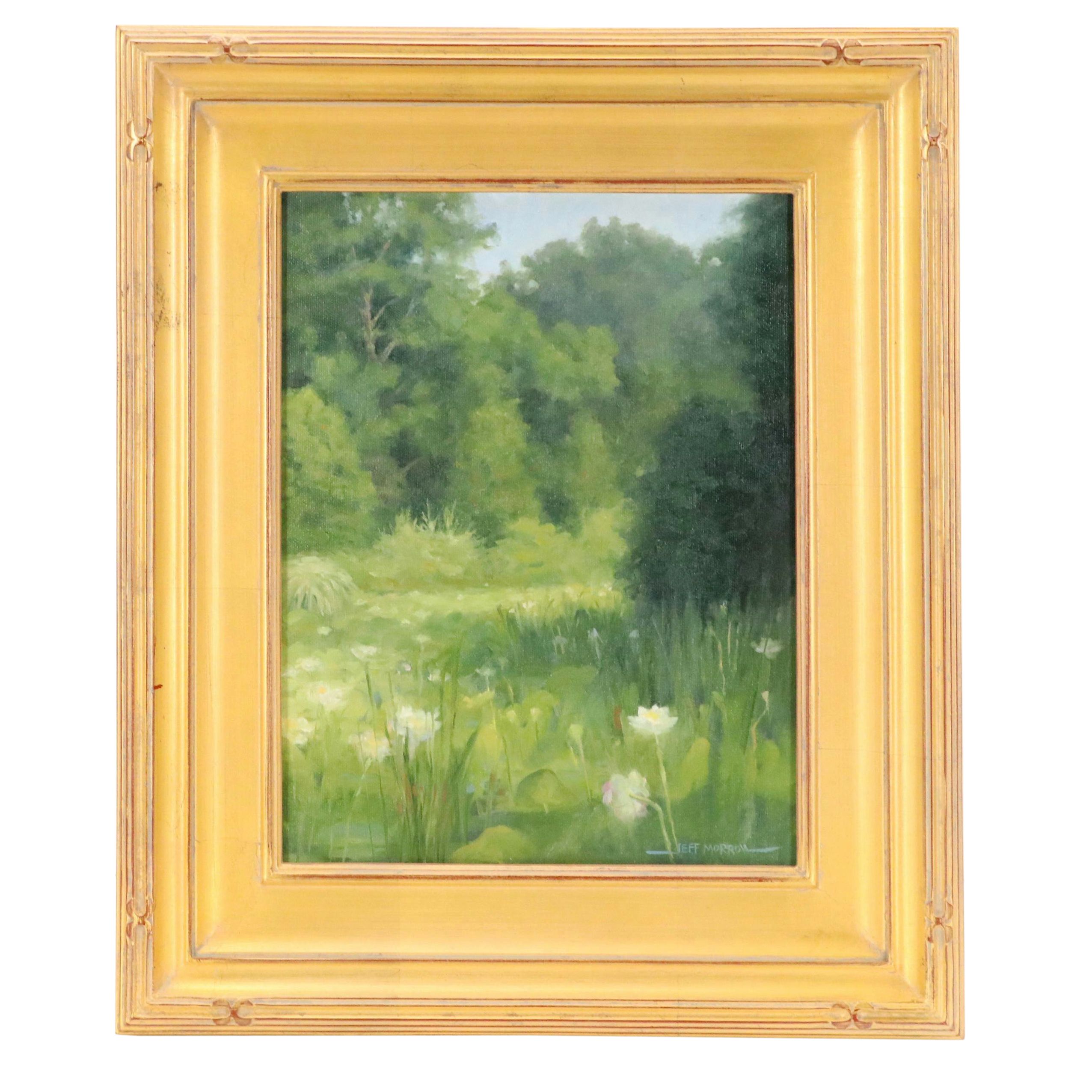 Jeff Morrow Landscape Oil Painting of Summer Field | Everything But The ...