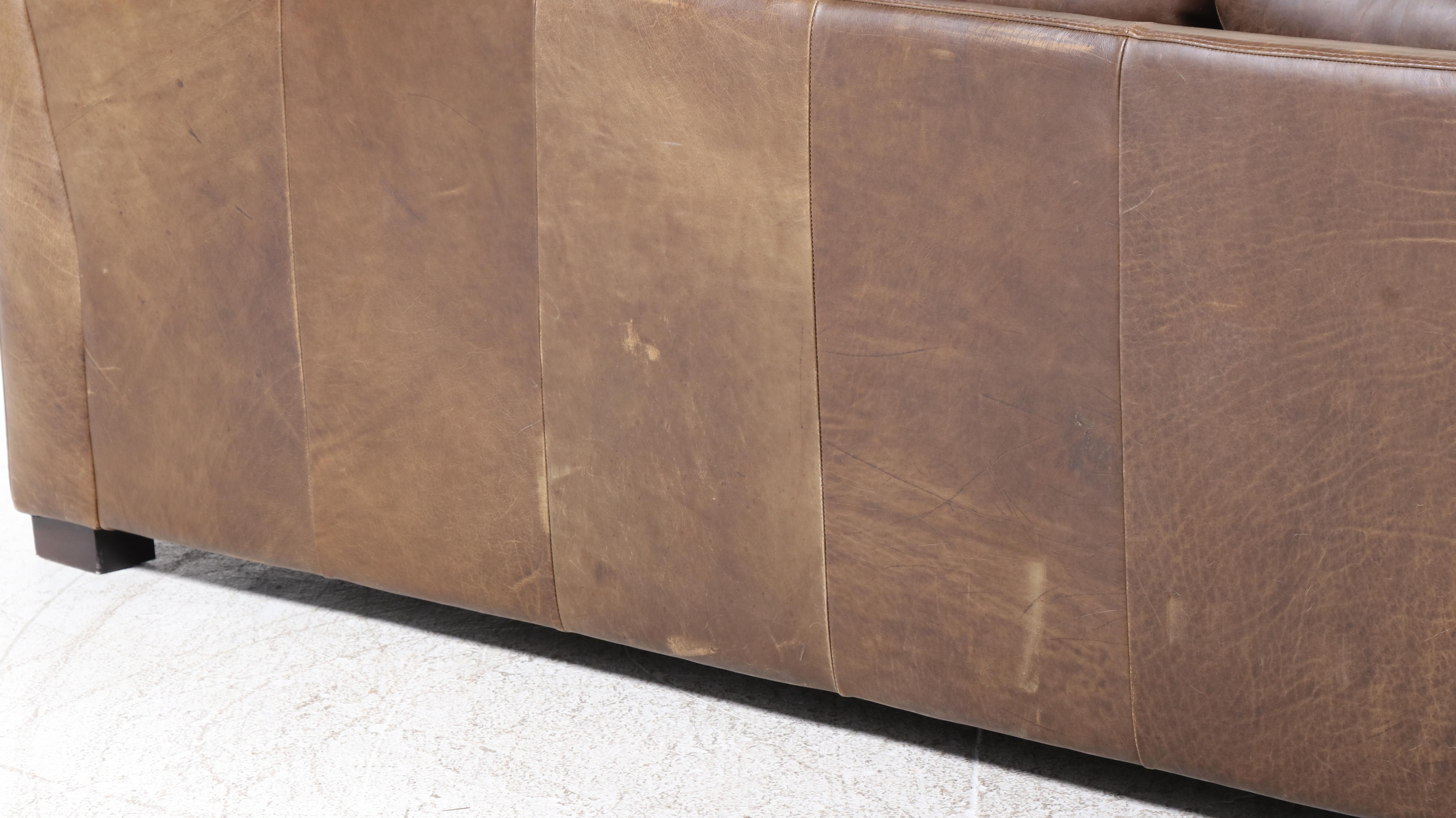 Soft Line Italian Leather Sofa | Everything But The House