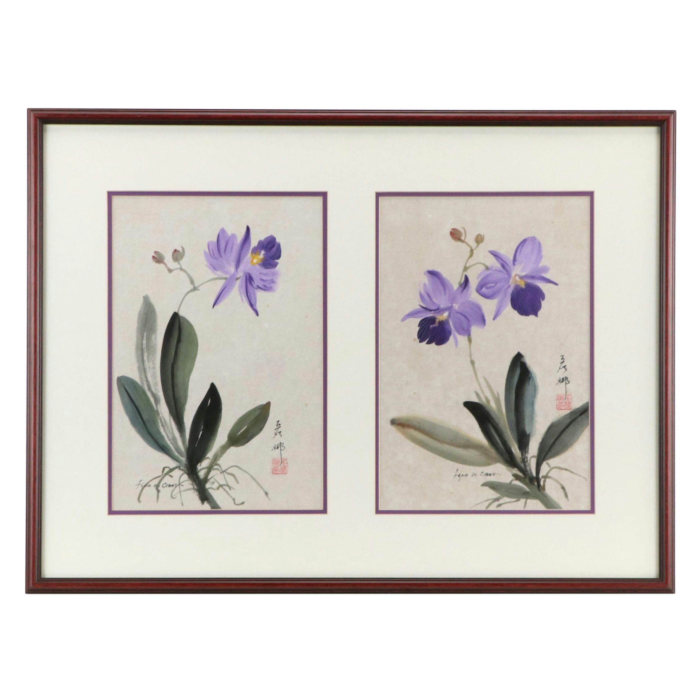 Lina W. Chang Floral Watercolor and Ink Paintings | Everything But The ...