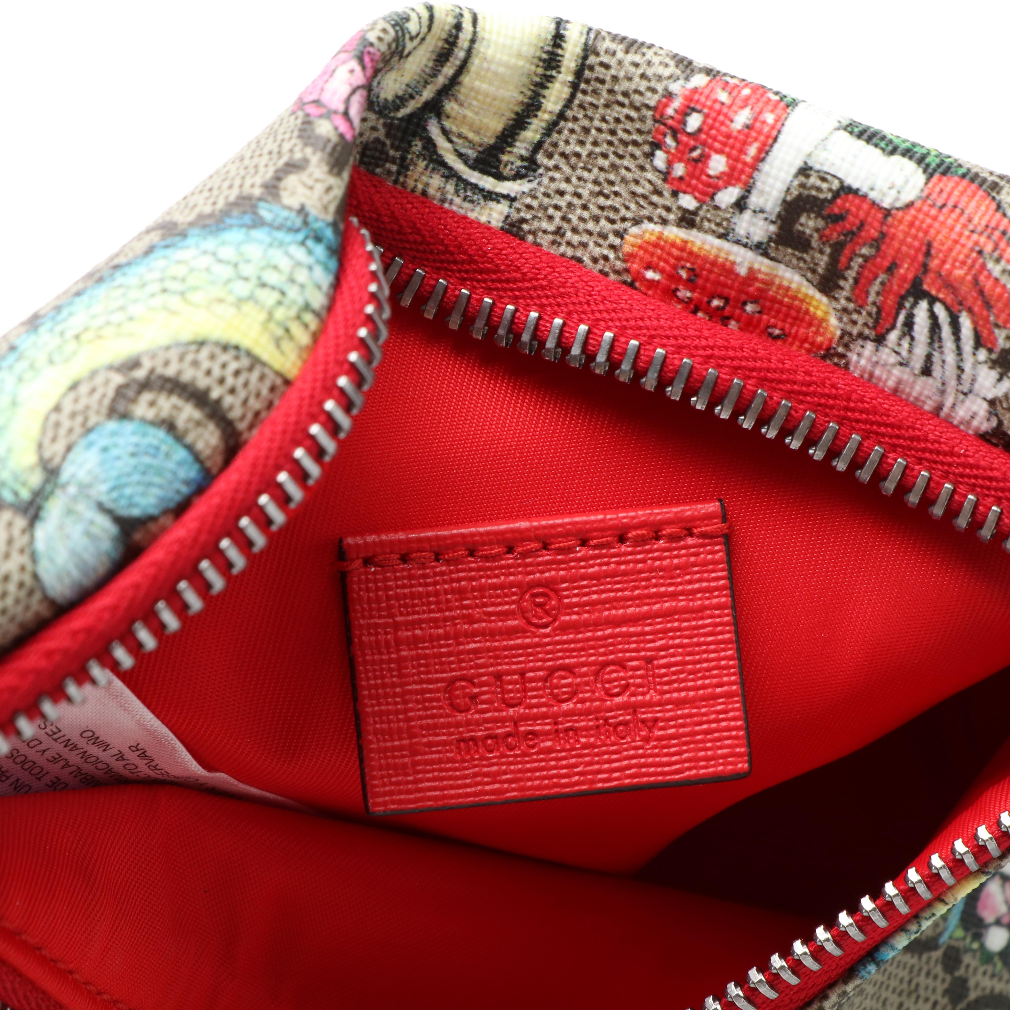 Gucci Waist Bag with Yuko Higuchi Insects Print in GG Supreme Coated ...