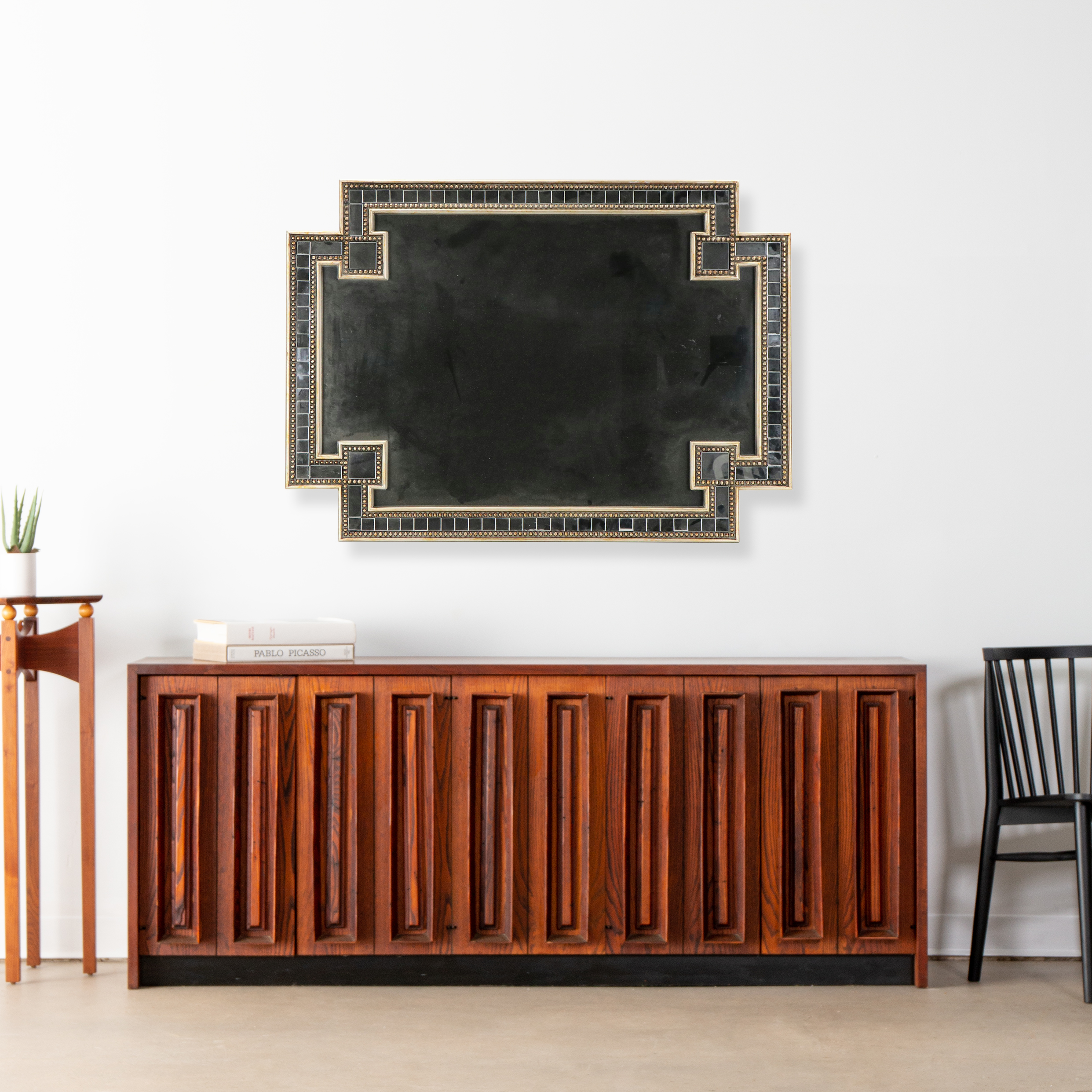 John Richard "Omega" Wall Mirror in Silvered Finish | Everything But ...