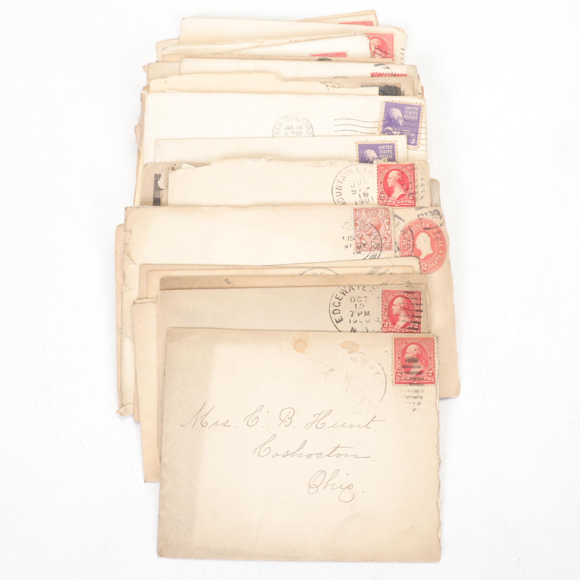 Stamped Envelopes, Late 19th through Mid 20th Century | Everything But ...