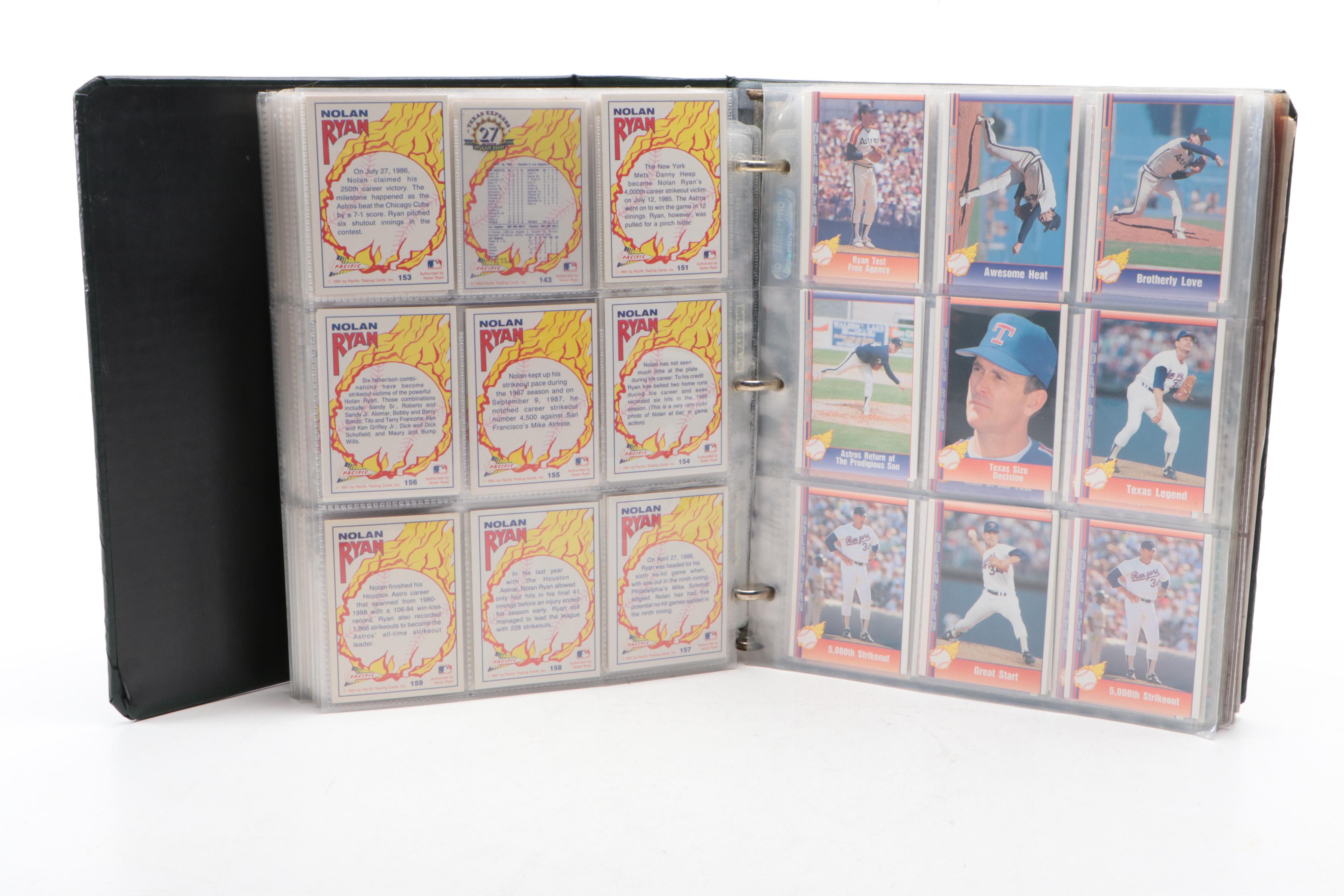 Nolan Ryan Baseball Card Collection with Inserts and More, 1970s-1990s ...