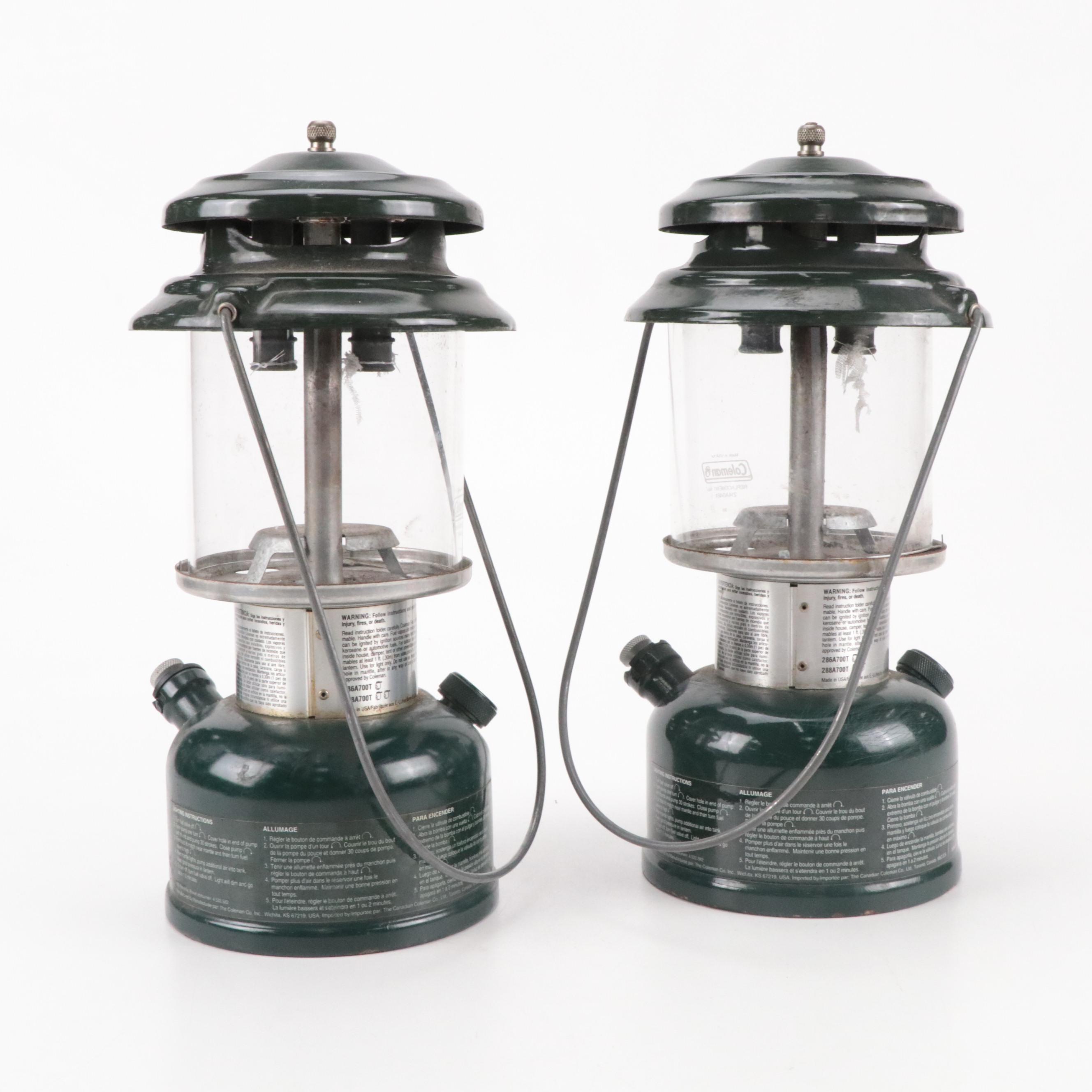 Coleman Model 288 Green Mantle Gas Lanterns | Everything But The House