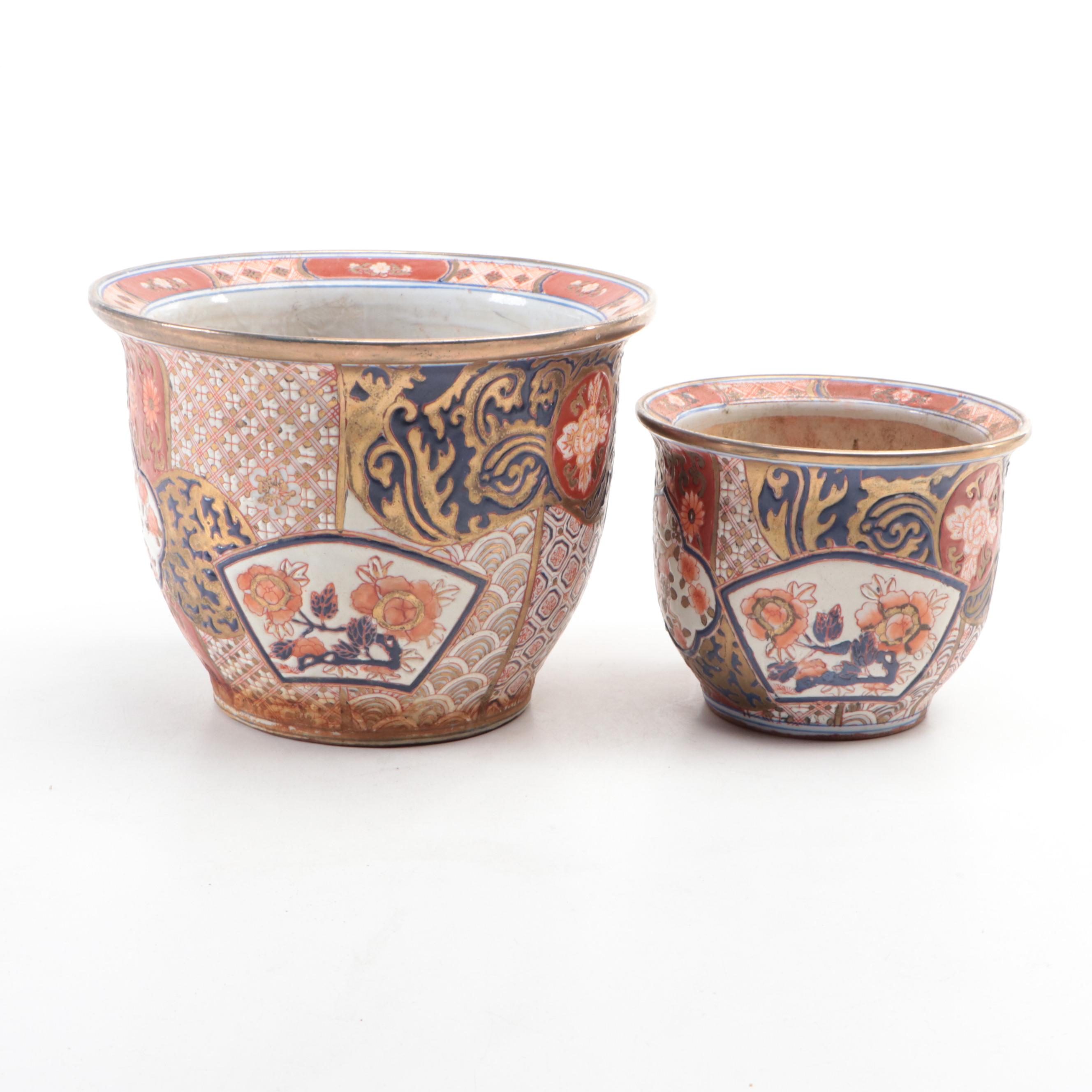 Japanese Imari Porcelain Planters | Everything But The House