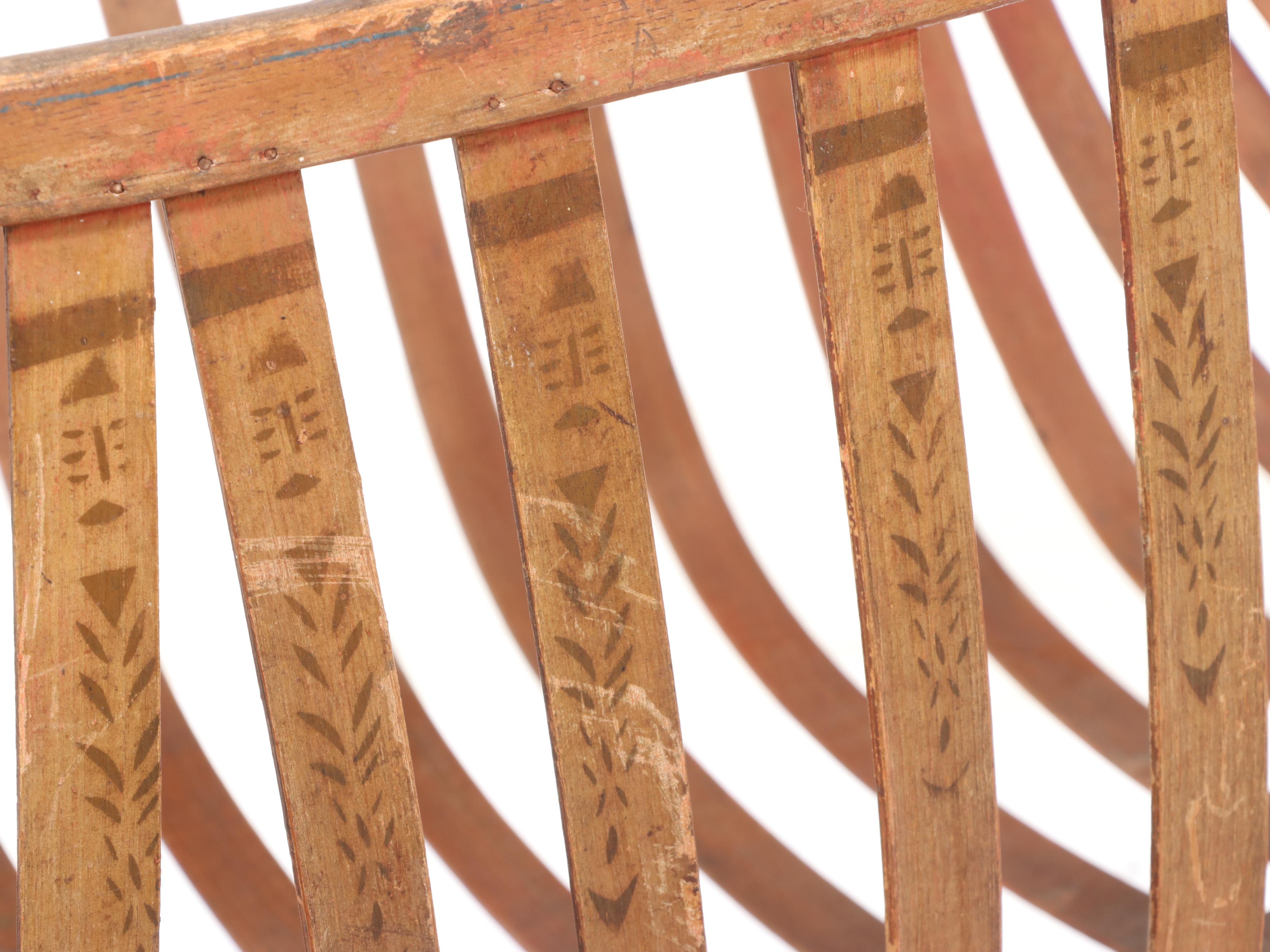 Victorian Painted Bentwood Field Cradle, 19th Century | Everything But ...