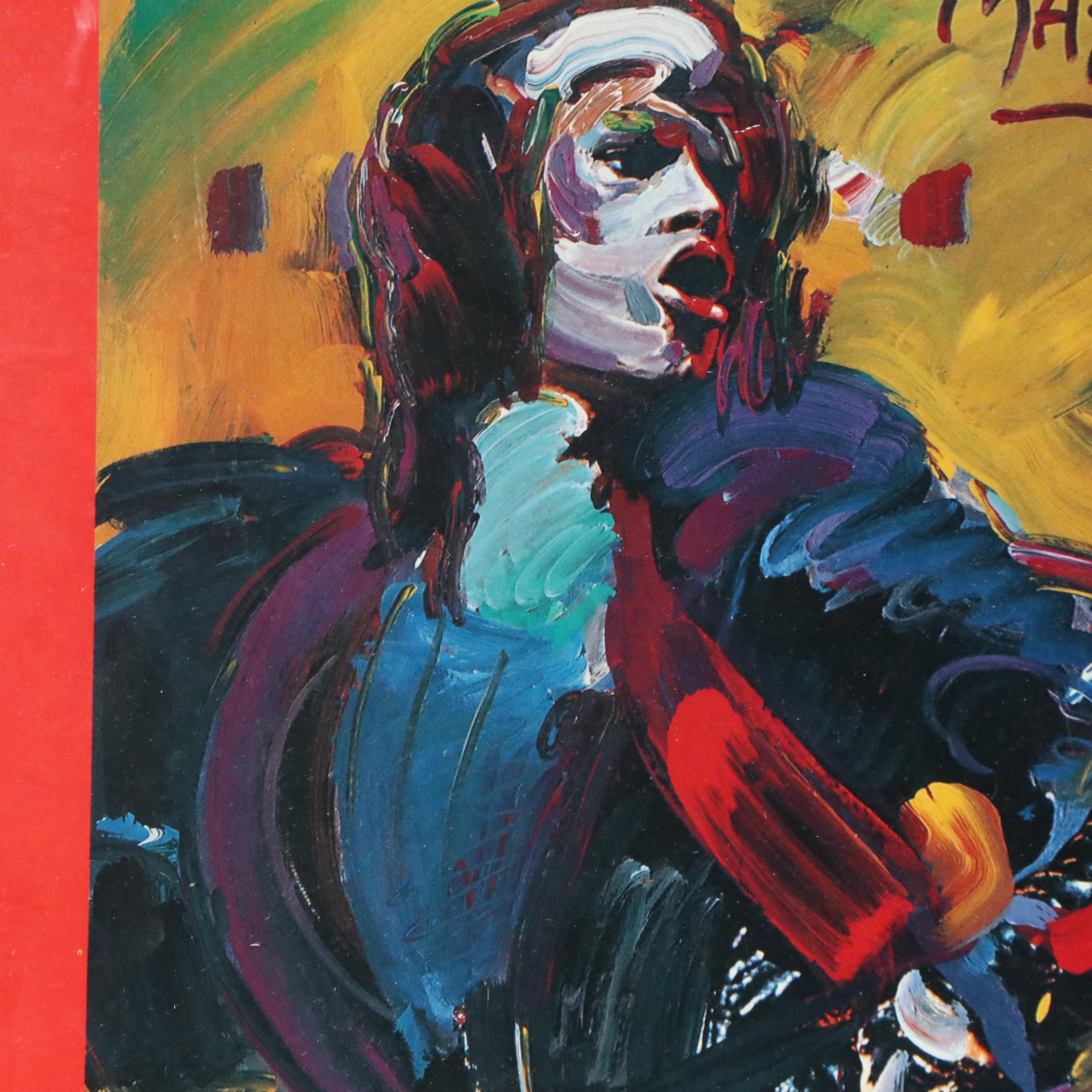 Offset Lithograph After Peter Max "Mick Jagger" | Everything But The House