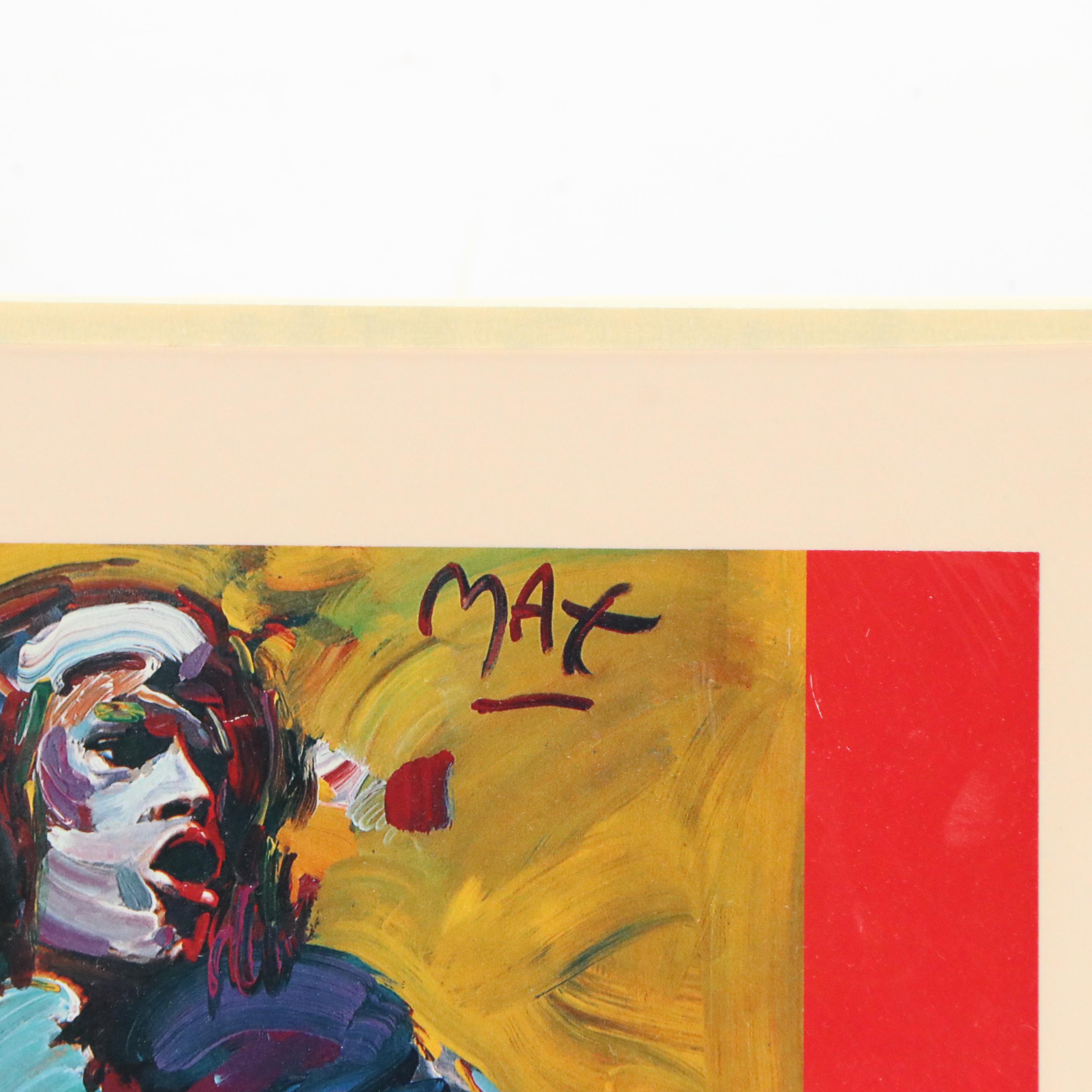 Offset Lithograph After Peter Max "Mick Jagger" | EBTH