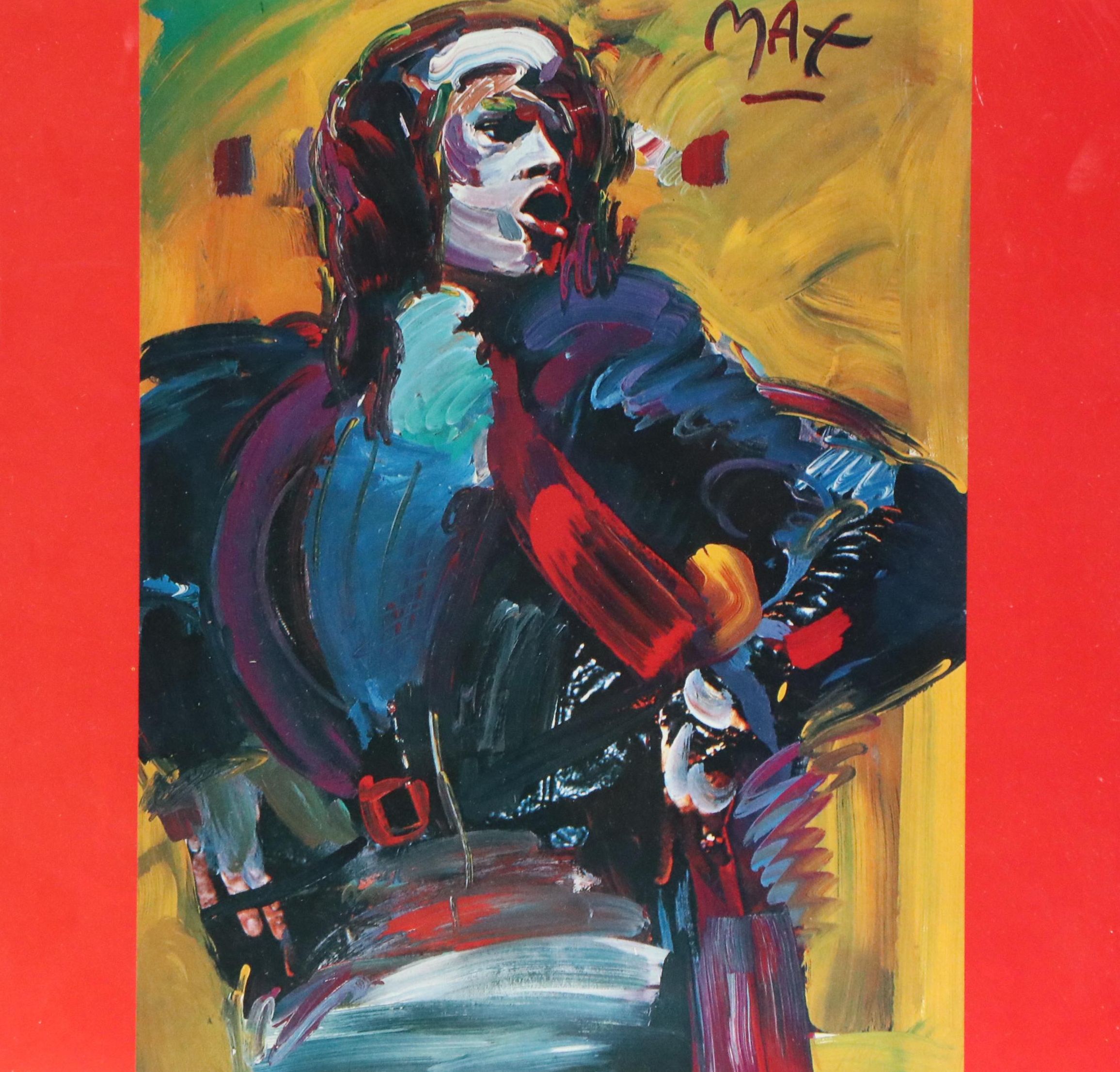 Offset Lithograph After Peter Max "Mick Jagger" | EBTH