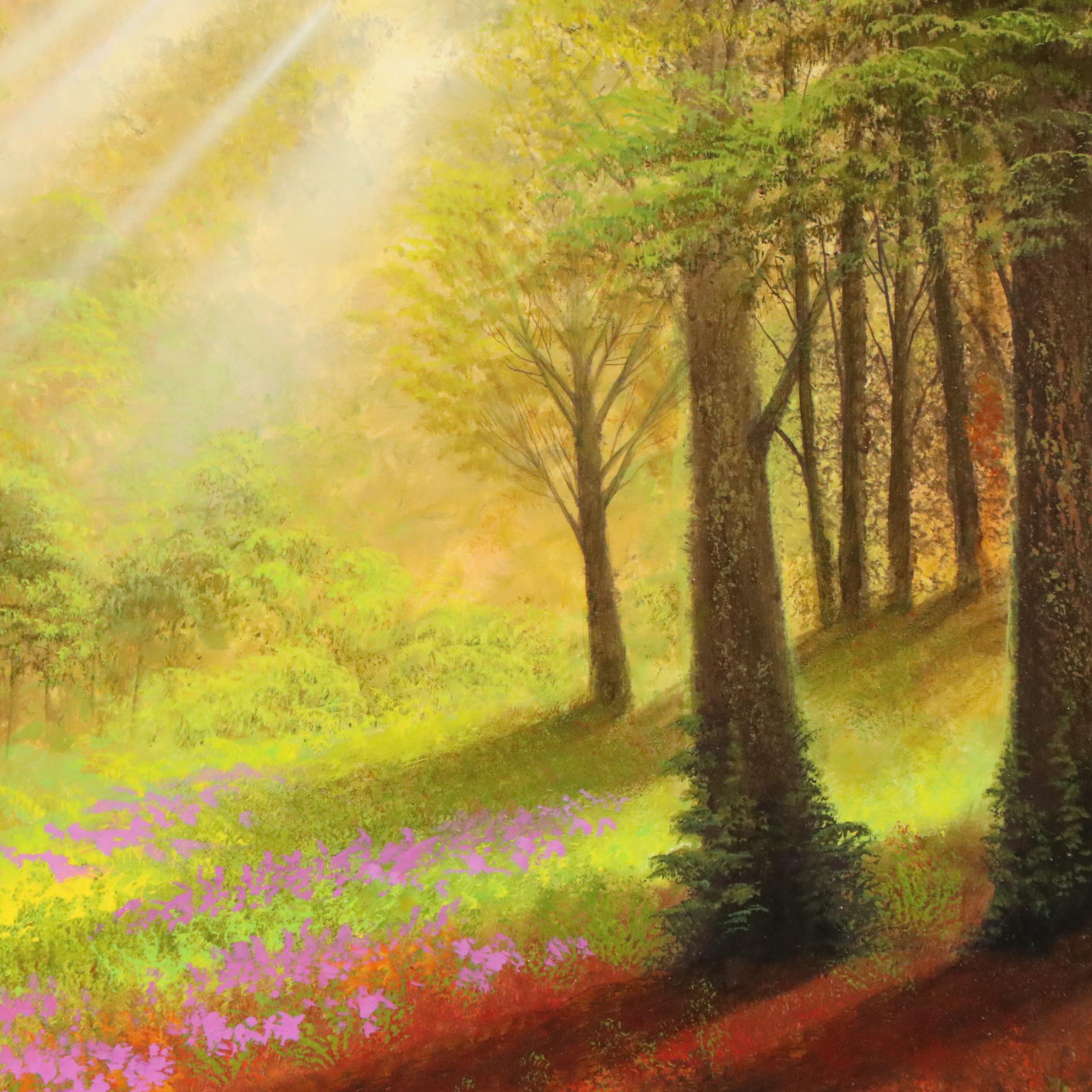 Jon Rattenbury Acrylic Painting "Grove of Light," 2017 | Everything But ...