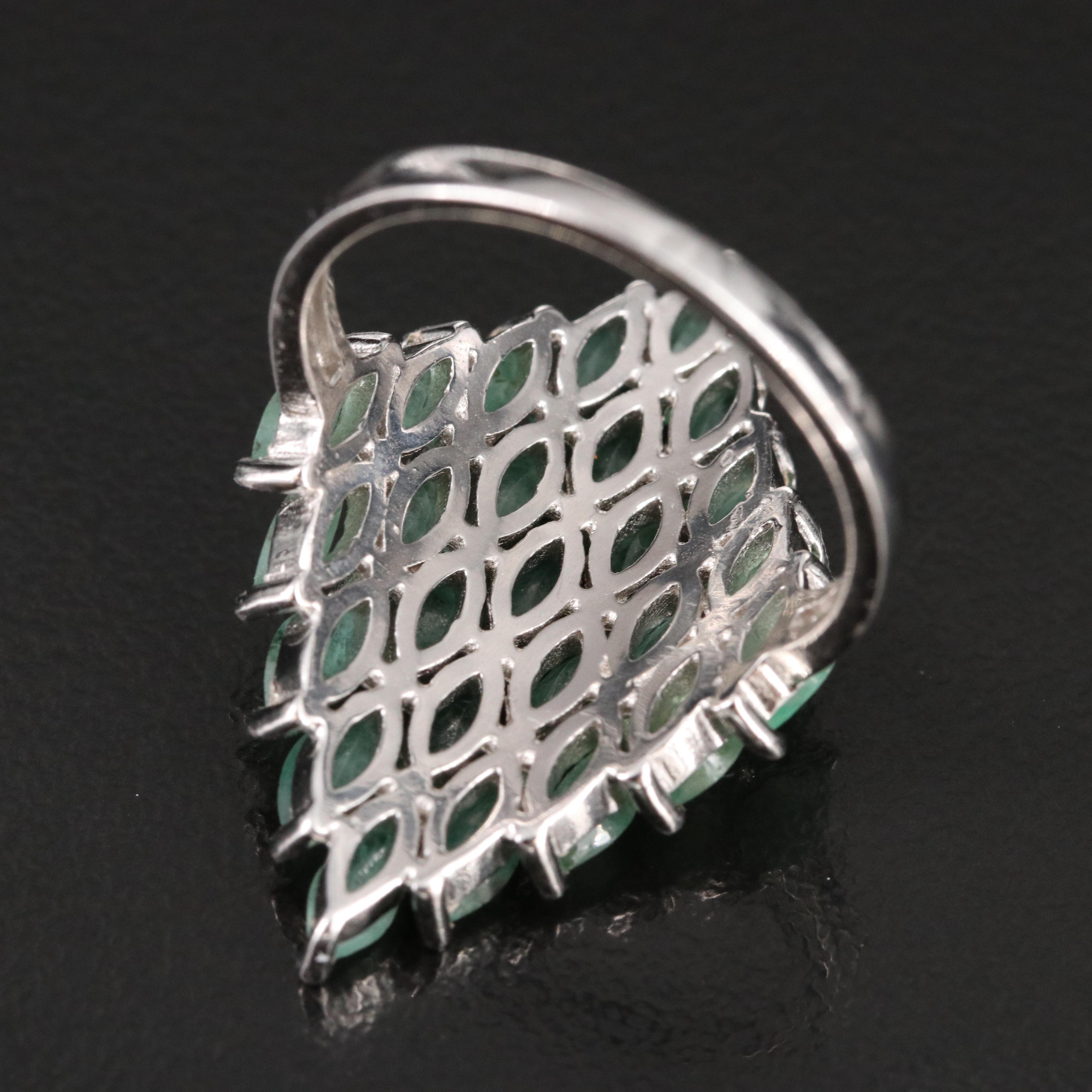 Sterling Emerald Ring | EBTH