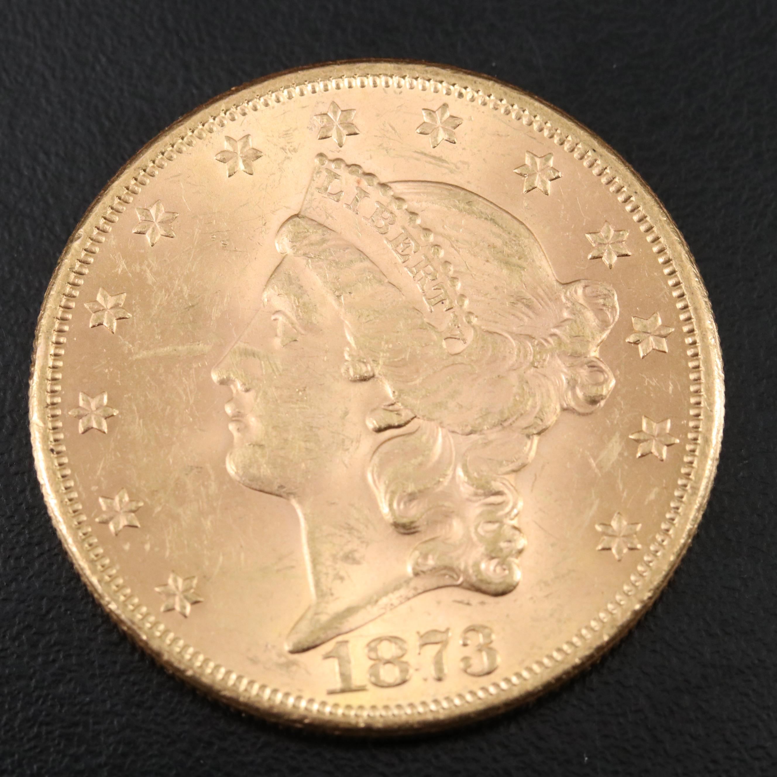 1873 Liberty Head $20 Gold Coin | EBTH
