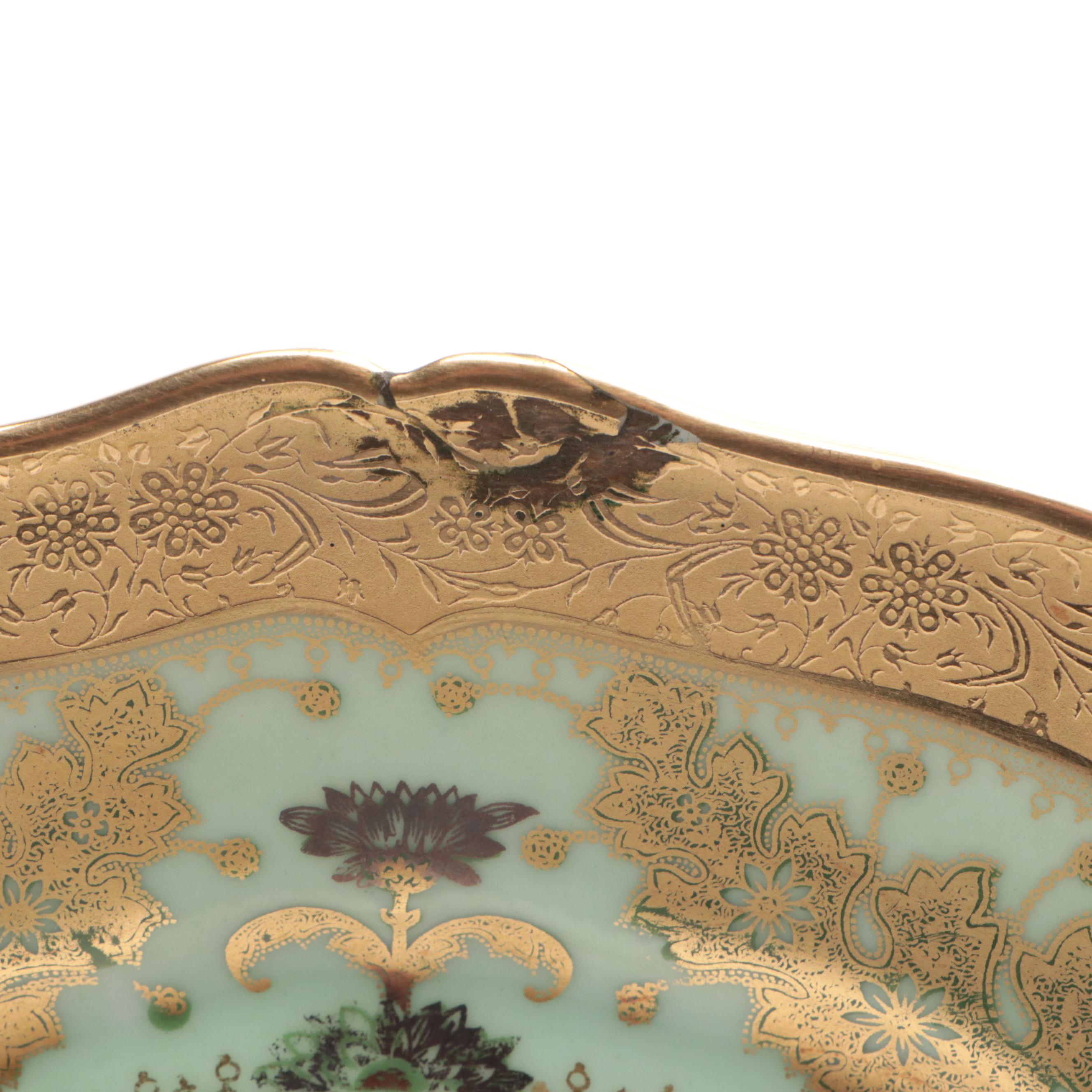 Jules Étienne French Porcelain Monogrammed Plates, Late 19th/Early 20th ...