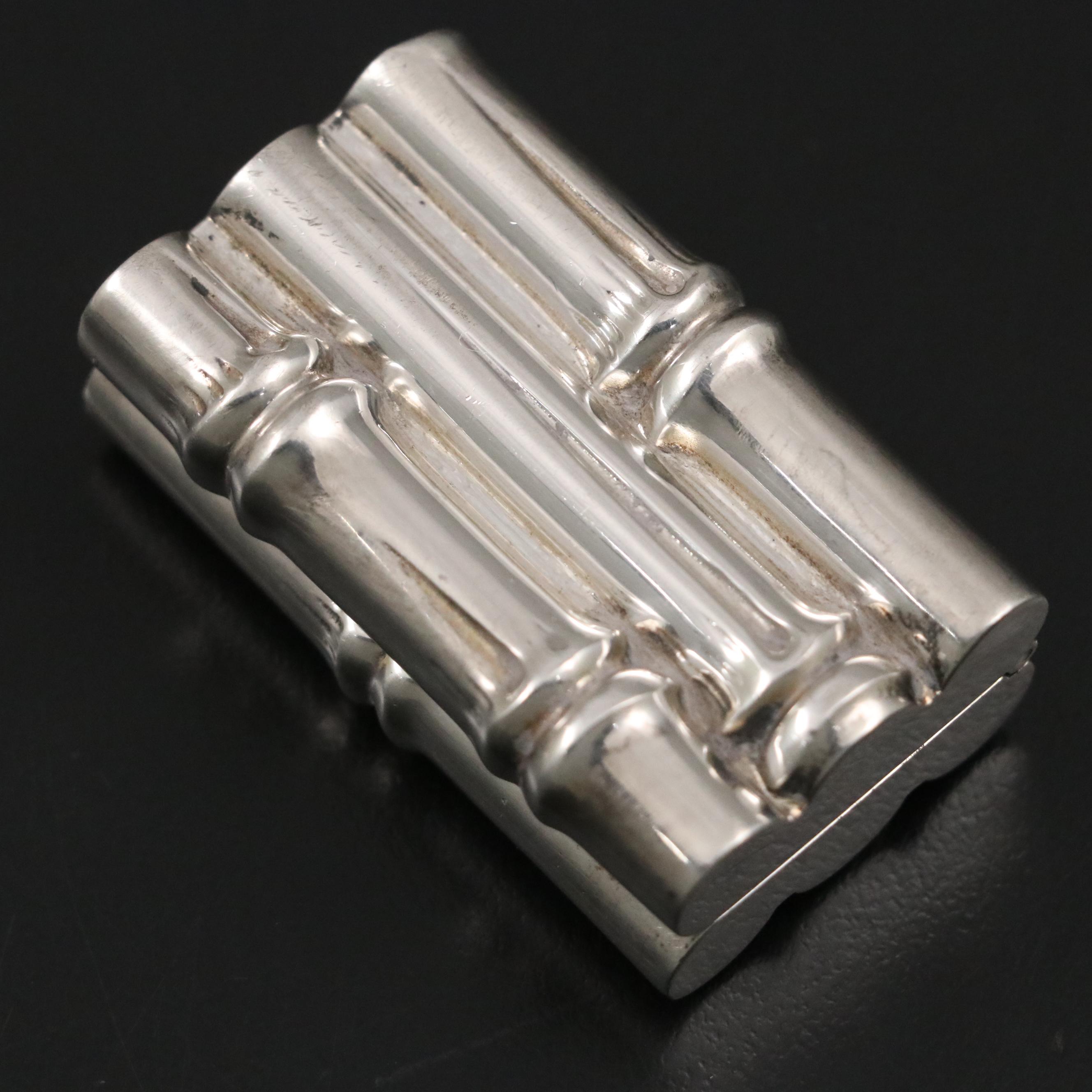 German Tiffany & Co. Sterling Silver Hinged Bamboo Box, 2000 ...