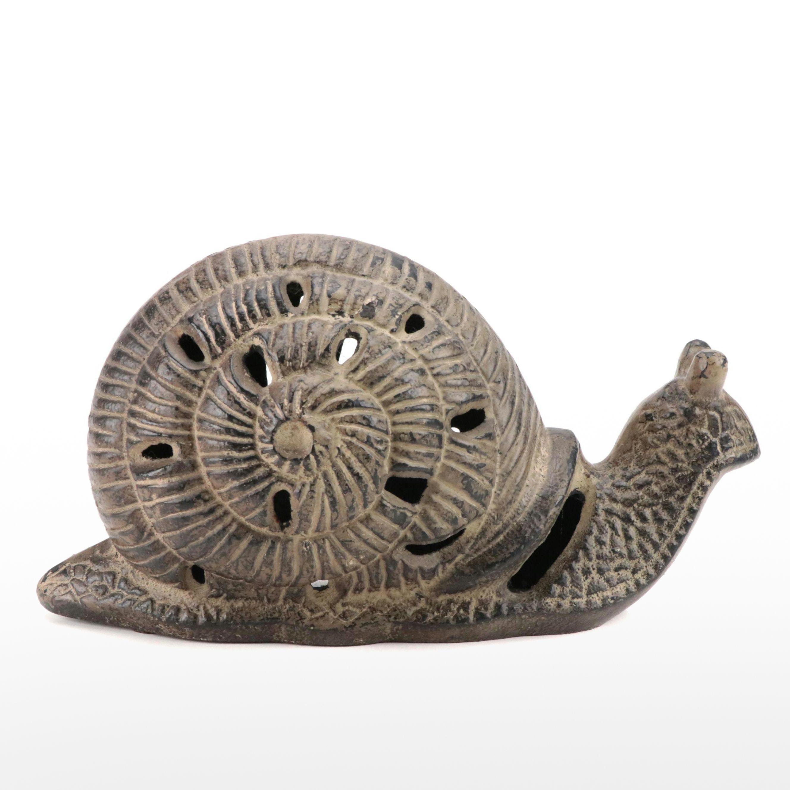 Cast Iron Snail Candle Lantern | Everything But The House