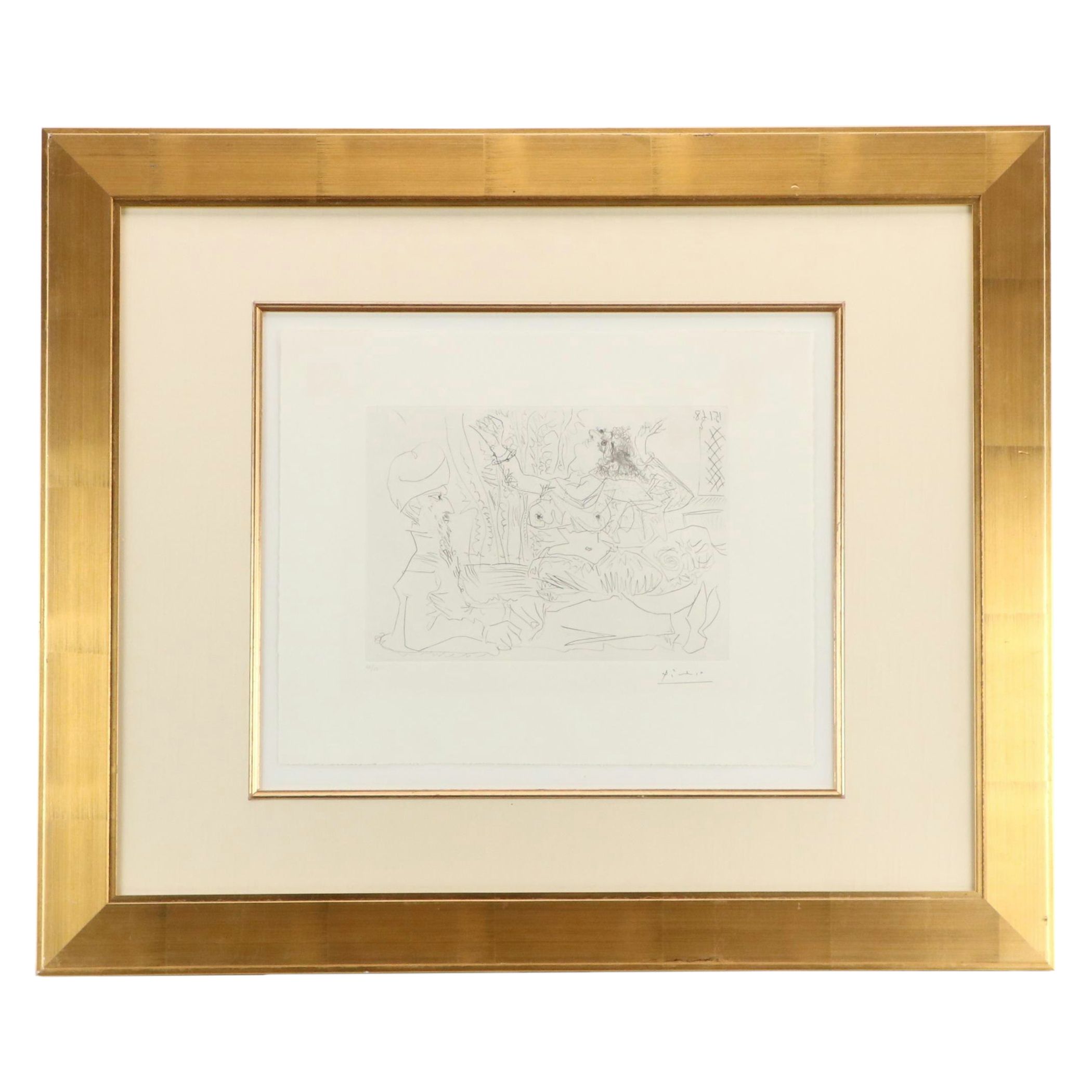 Pablo Picasso Drypoint Etching "Shéhérazade," 1968 | EBTH