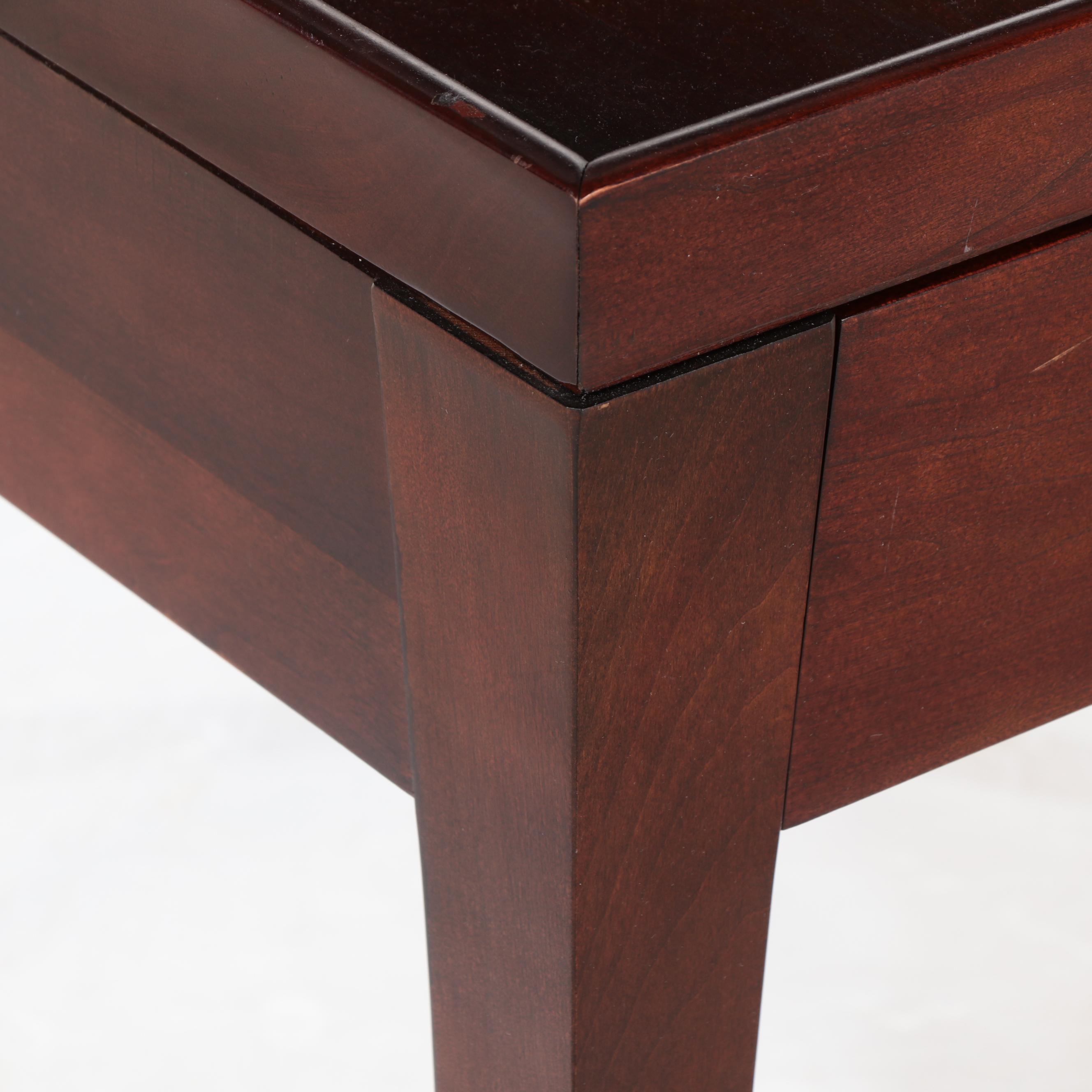 Pair of Superior Furniture Co. Cherrywood Side Tables | EBTH
