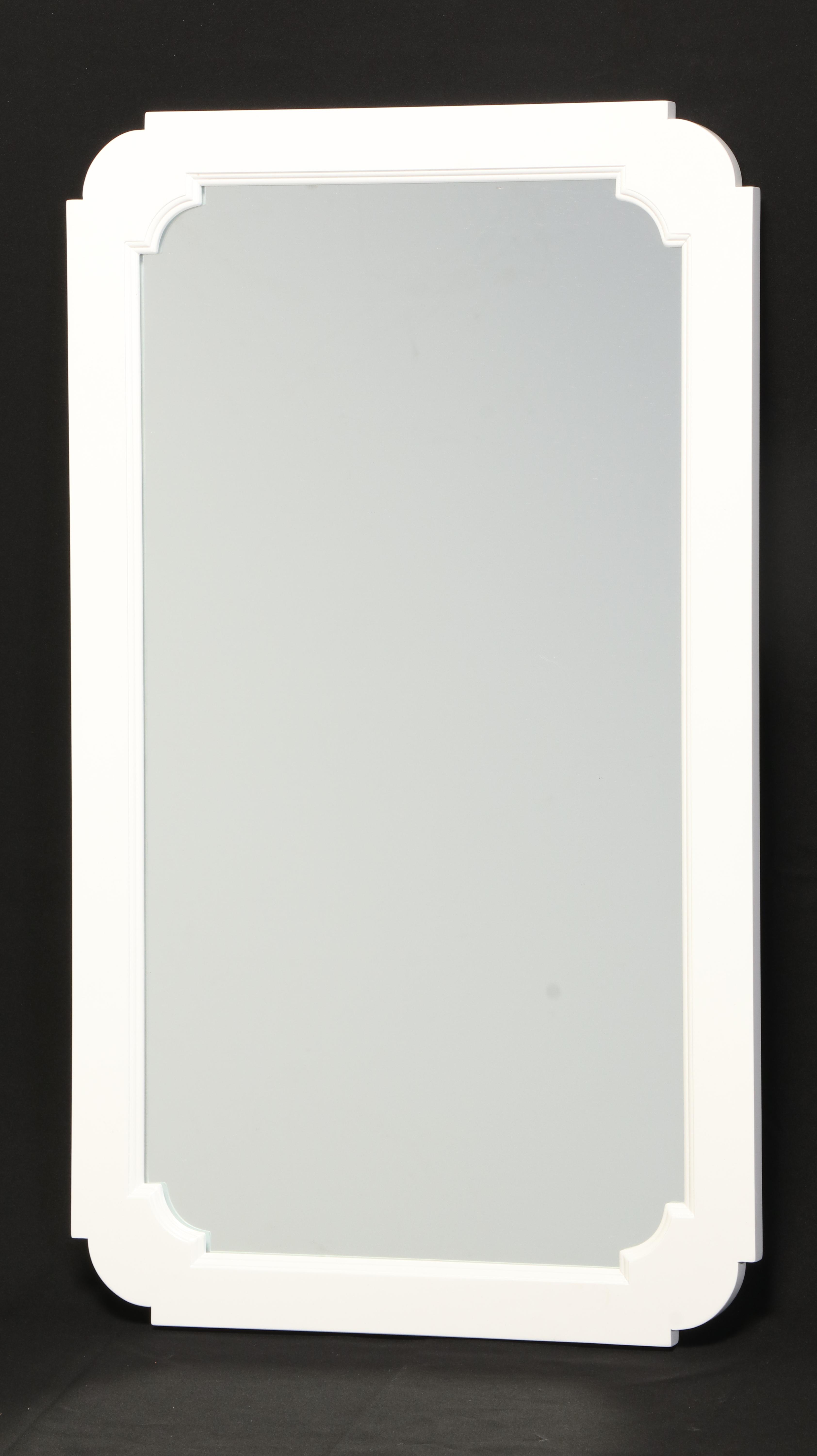 Pair of White Framed Ogee Wall Mirrors, 2020 | Everything But The House