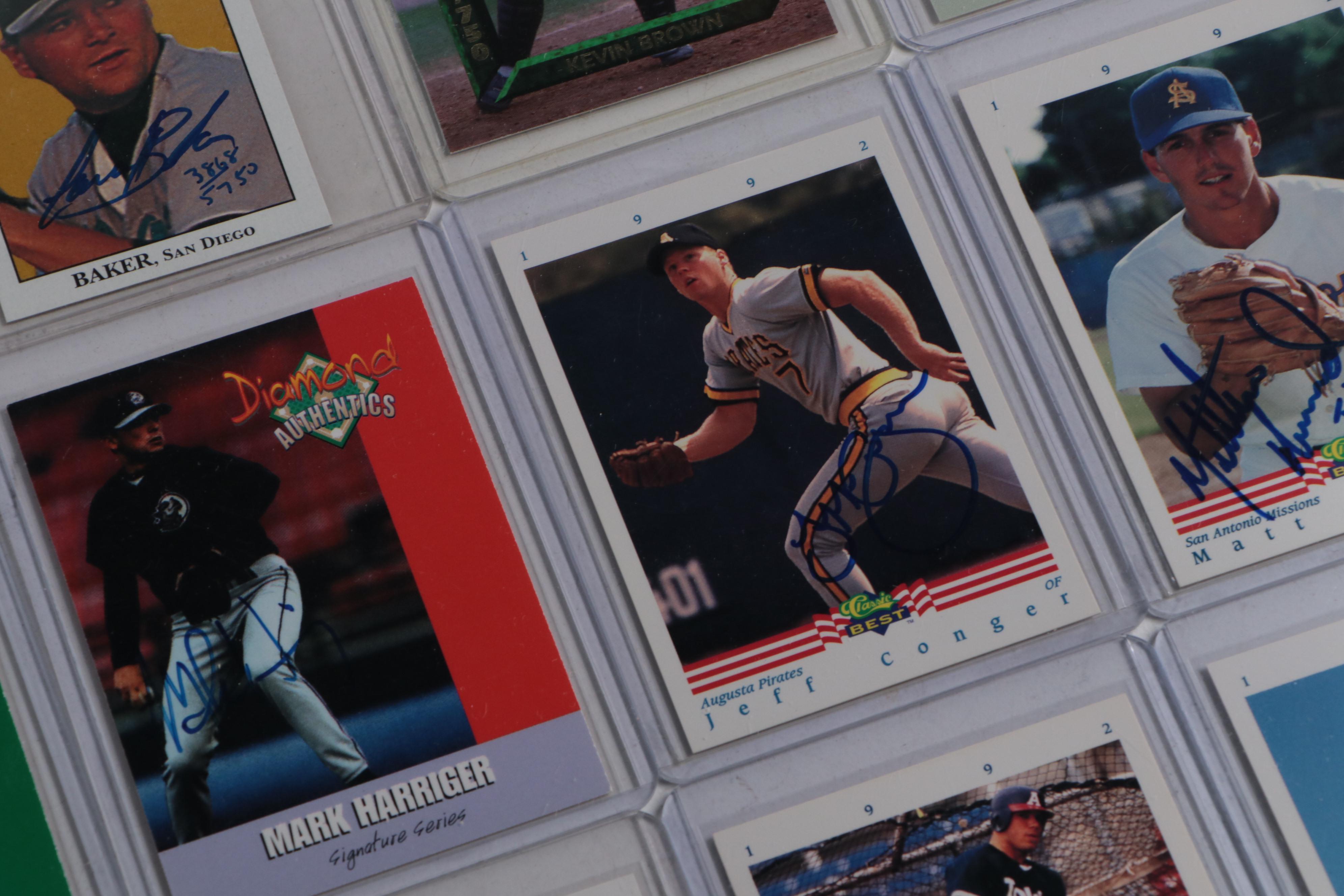 Signed Baseball Cards Featuring Gordon Amerson, David McCarty, and More ...