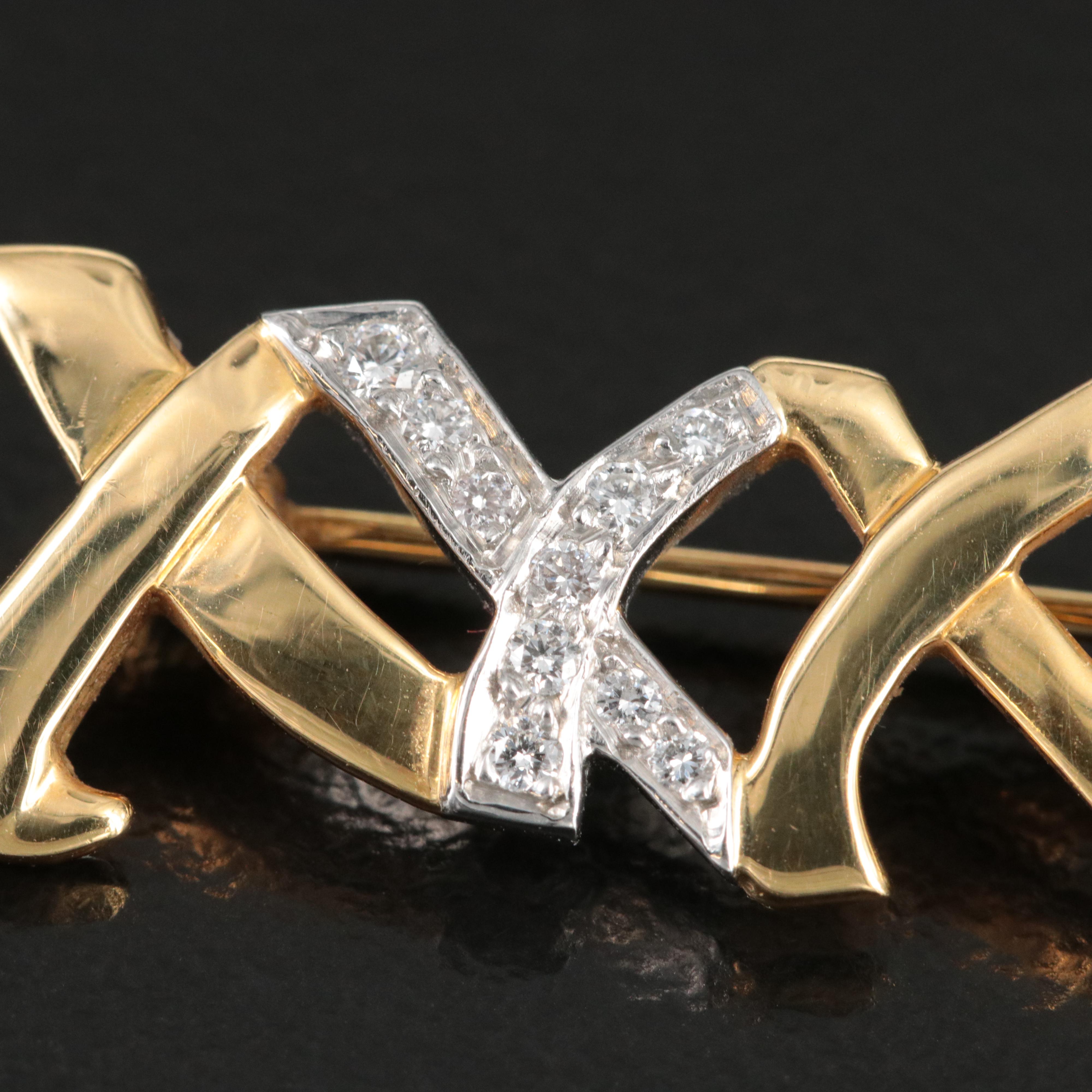 Paloma Picasso for Tiffany & Co. Hugs and Kisses 18K Platinum Diamond ...