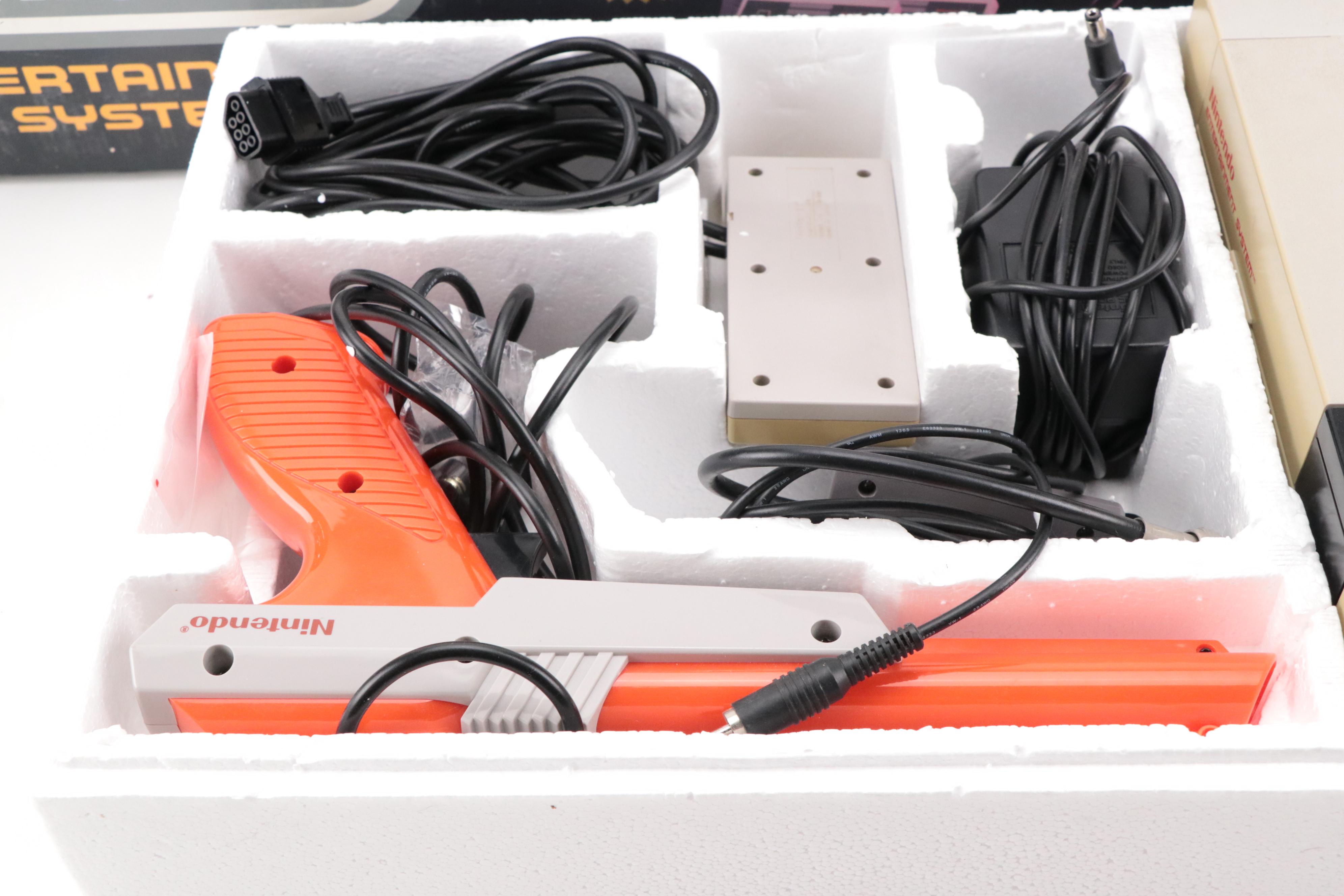 Nintendo NES Console with Video Games, Controllers, Zapper, and More ...