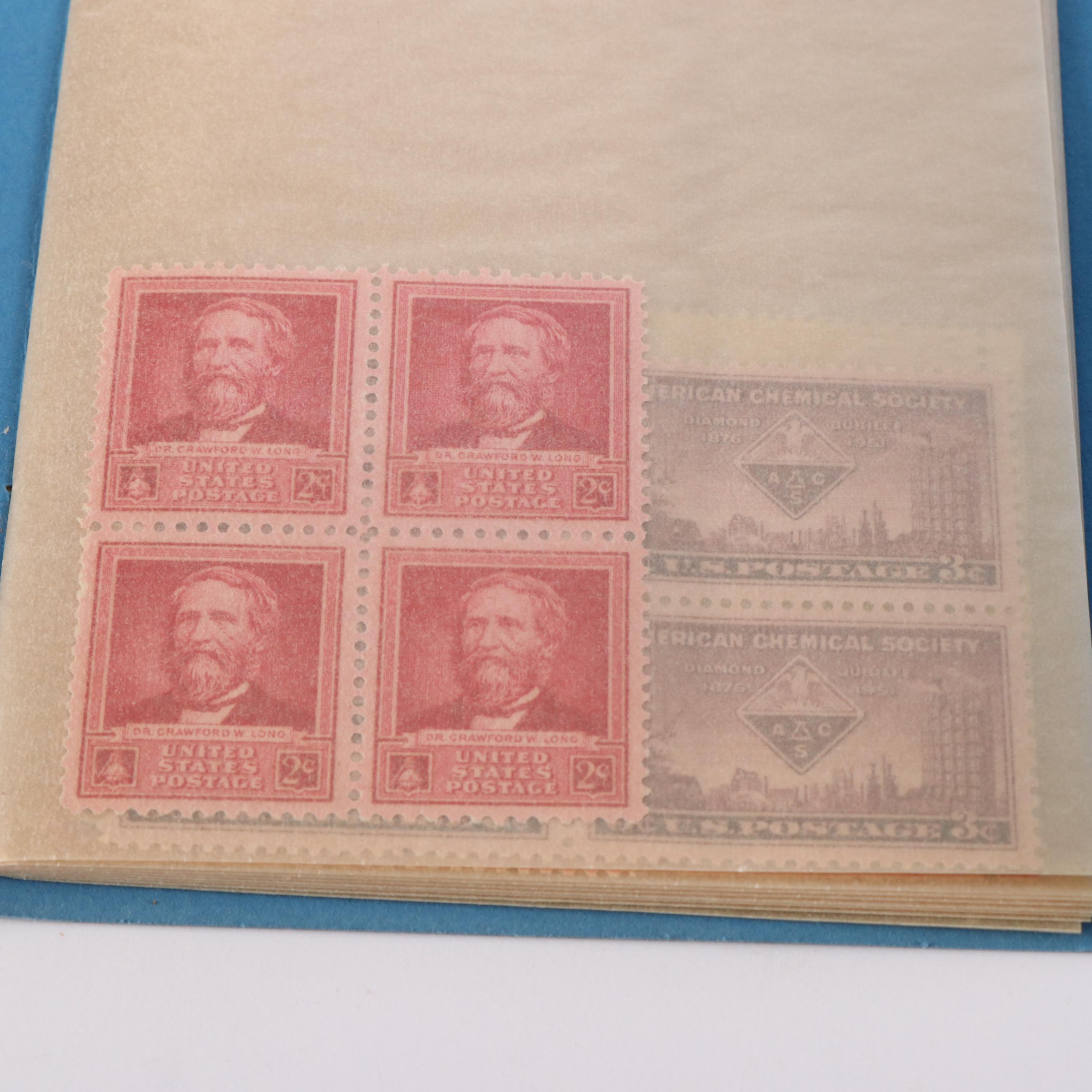 Twenty-Six Books of Vintage U.S. Postage Stamp Blocks and Plate Blocks ...