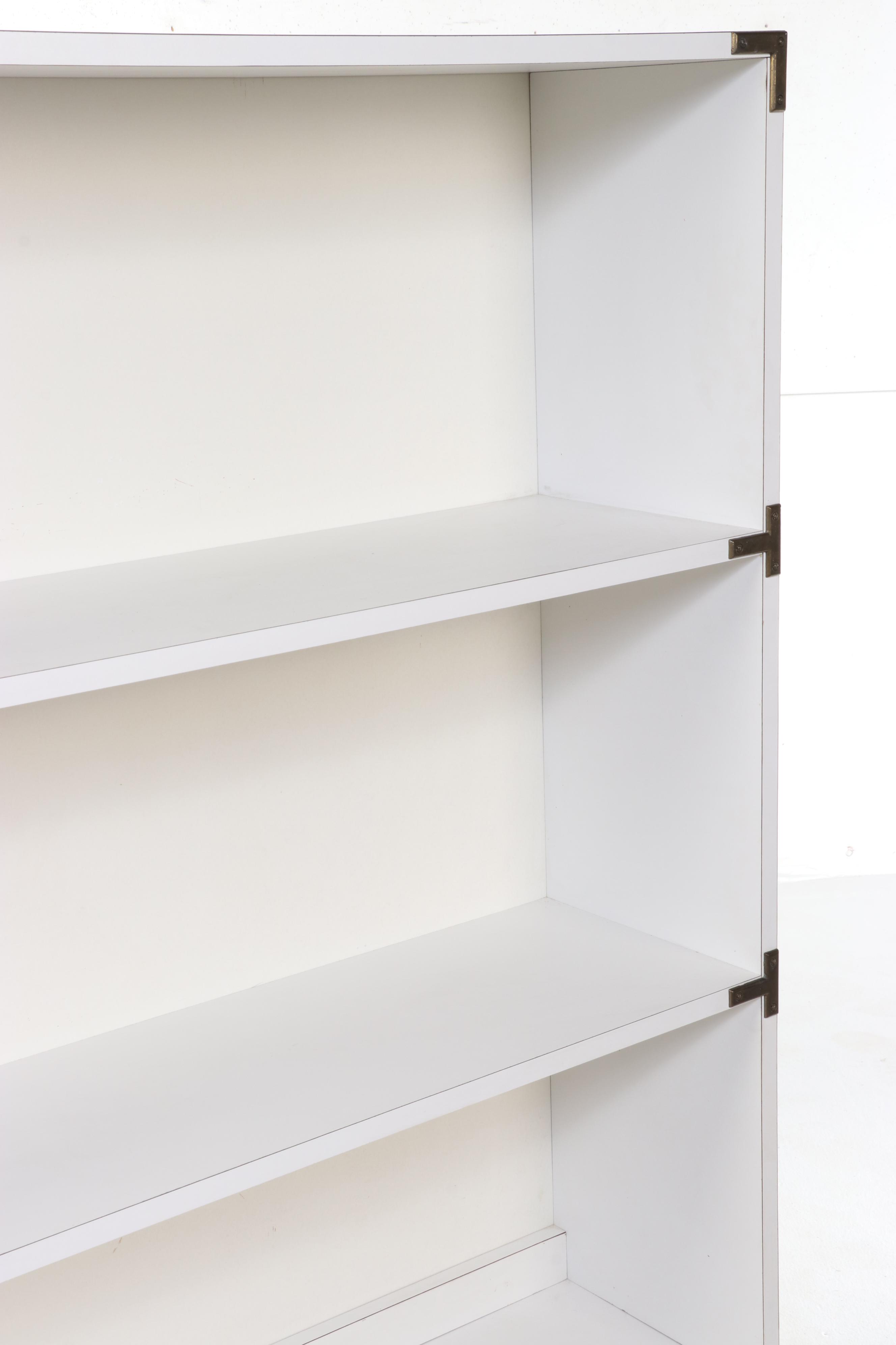 Mid Century Modern Campaign Style Bookcase Chest, Mid-20th Century ...