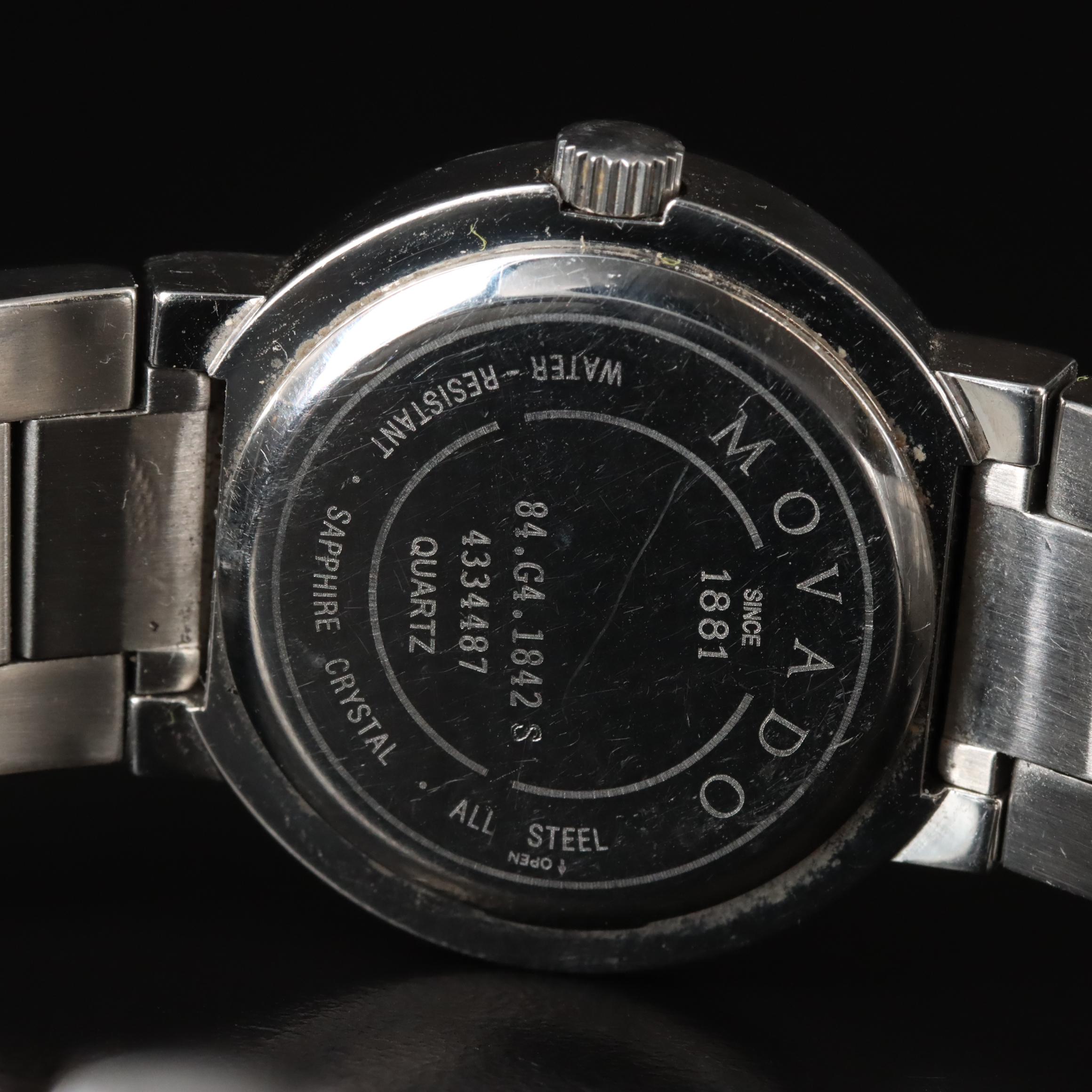 Movado Museum Concerto Diamond Stainless Steel Wristwatch | Everything ...