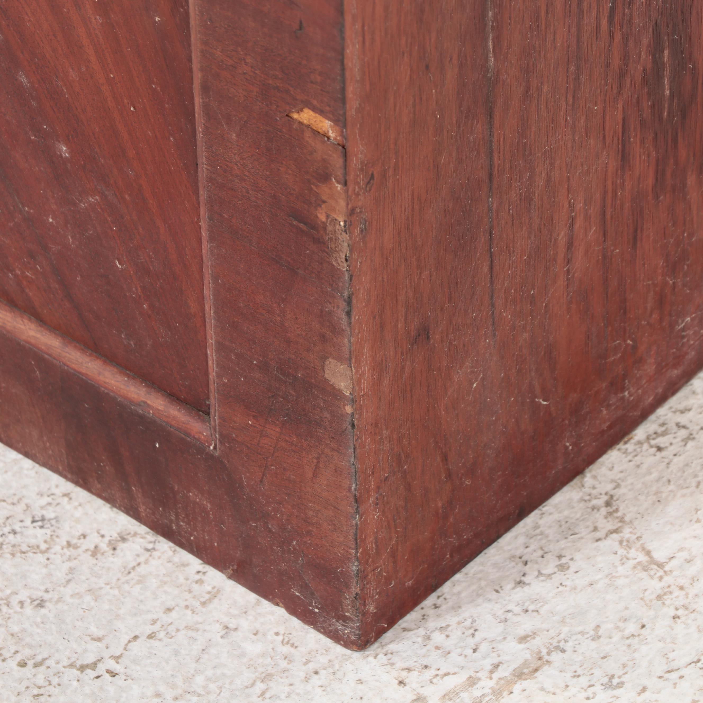 English Flame Mahogany Long Case Clock, signed "J. Edgar", Early to Mid ...