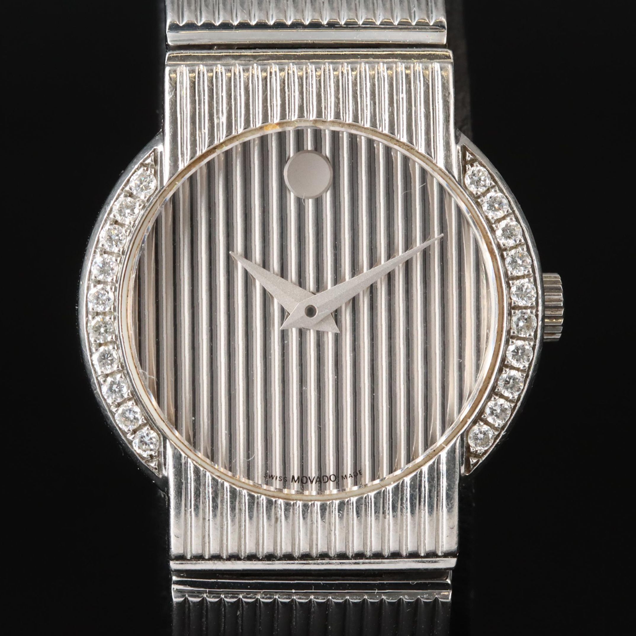 Movado Museum Concerto Diamond Stainless Steel Wristwatch | Everything ...