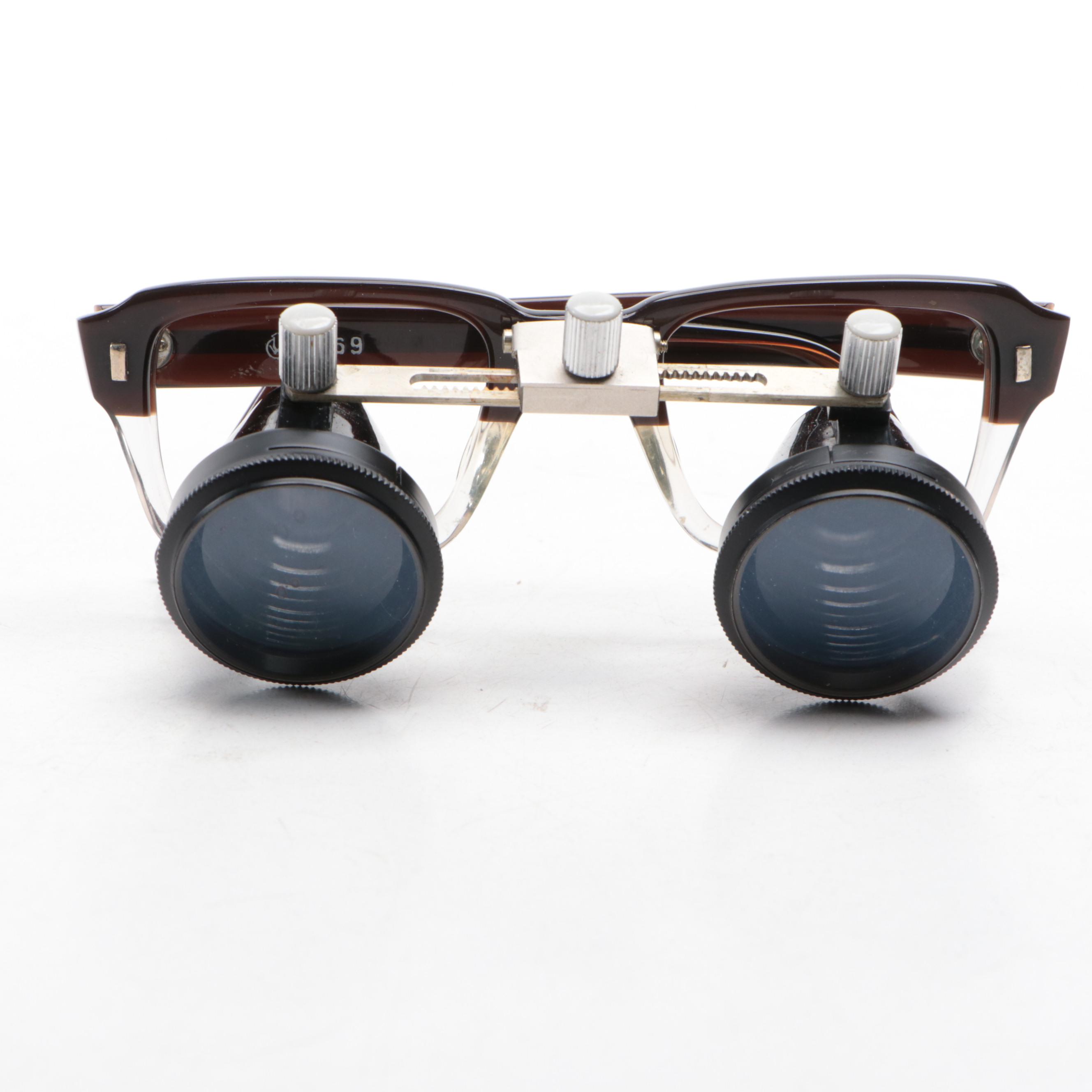 2.5x Magnifying Loupe Eyeglasses with Hard Plastic Case | Everything ...