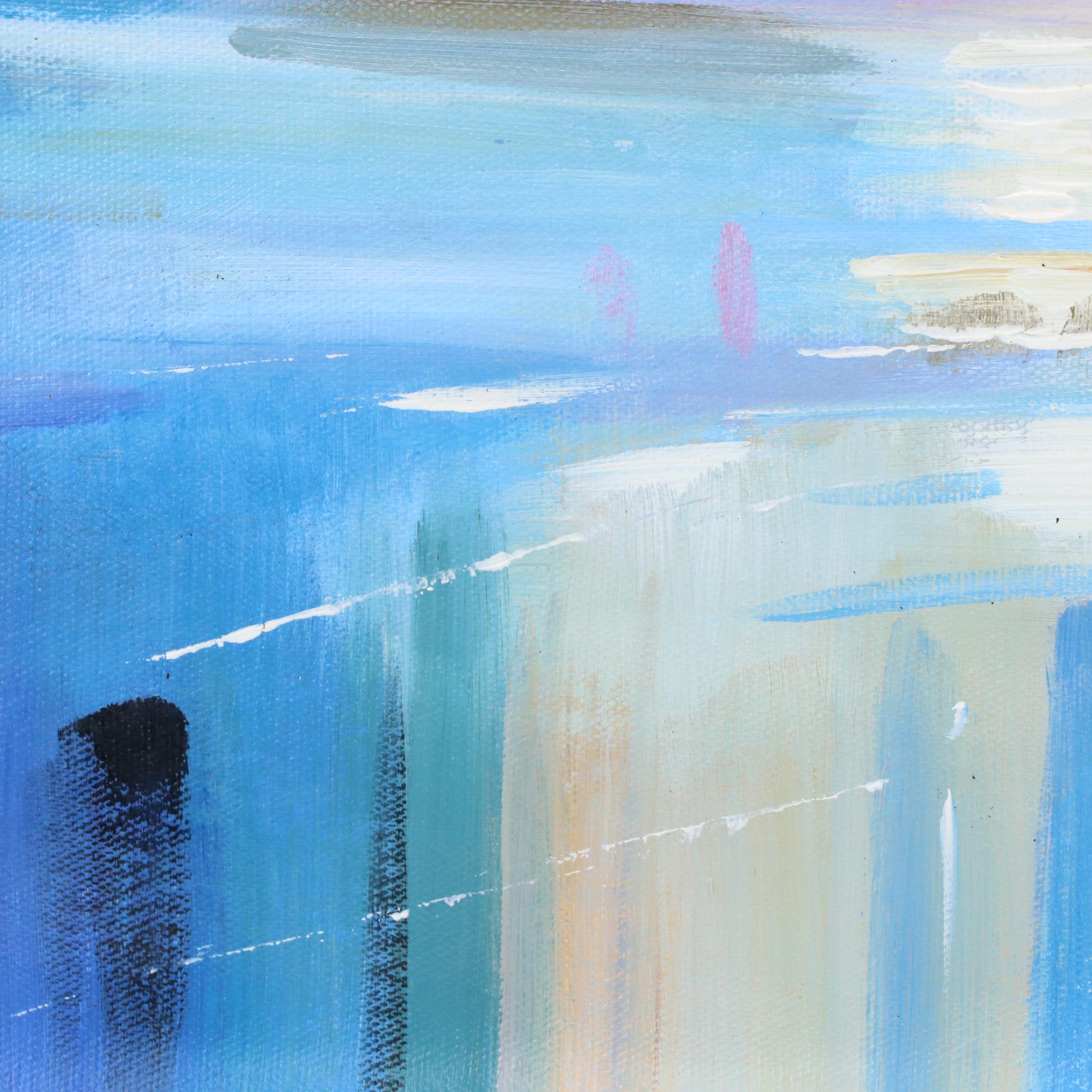 Bing Abstract Seascape Oil Painting, 21st Century | EBTH