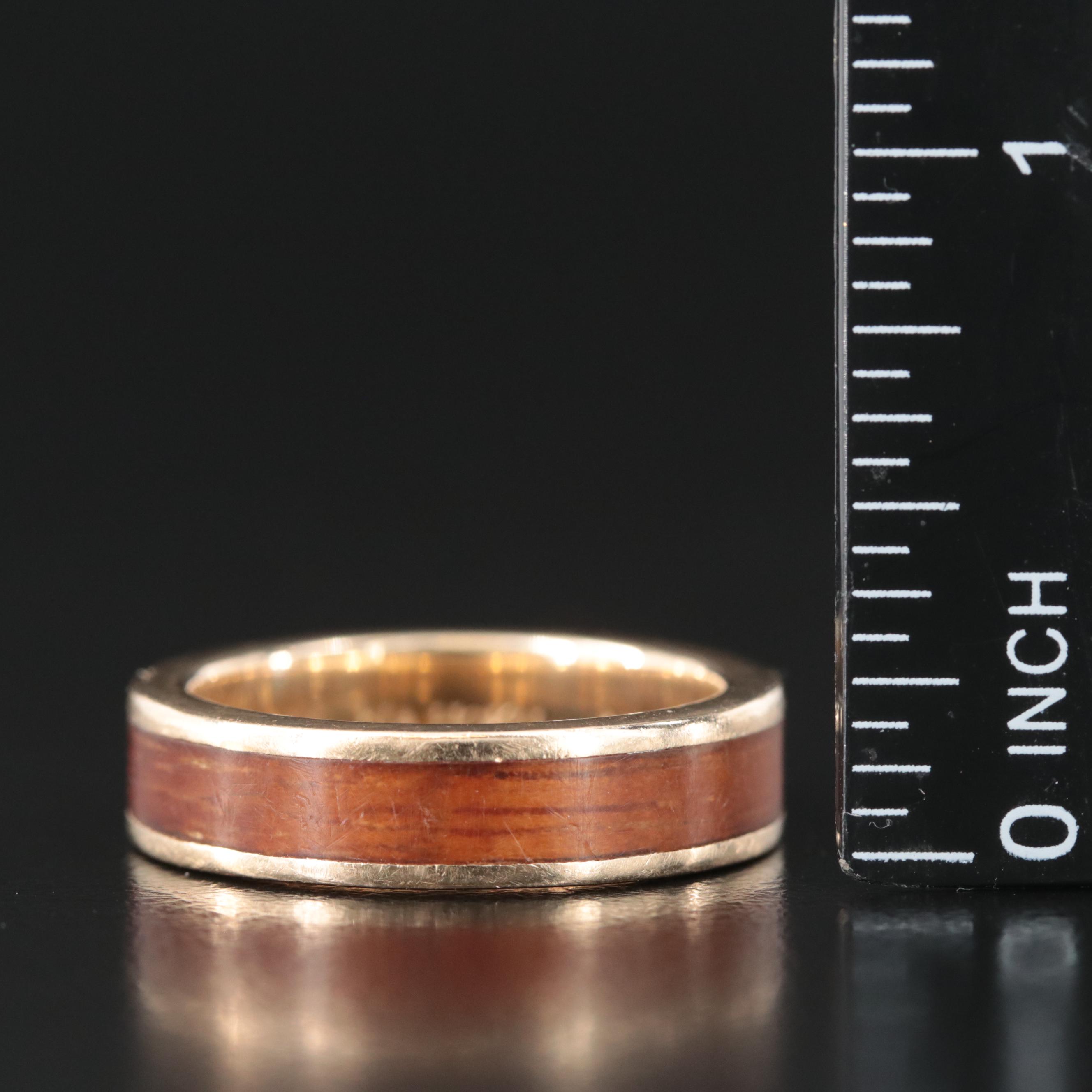 Na Hoku 14K Koa Wood Band | Everything But The House