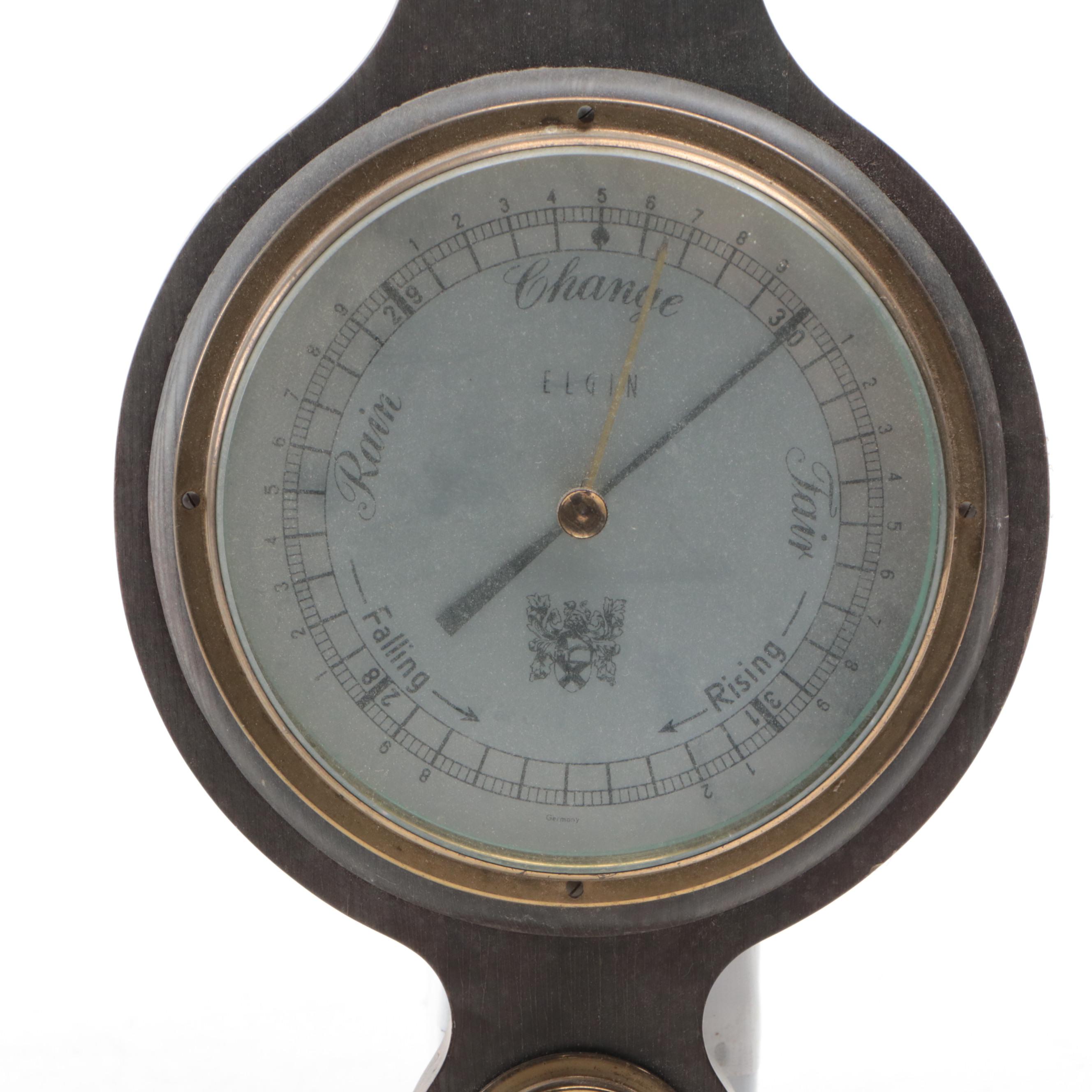 Elgin German Banjo Wall Barometer | Everything But The House
