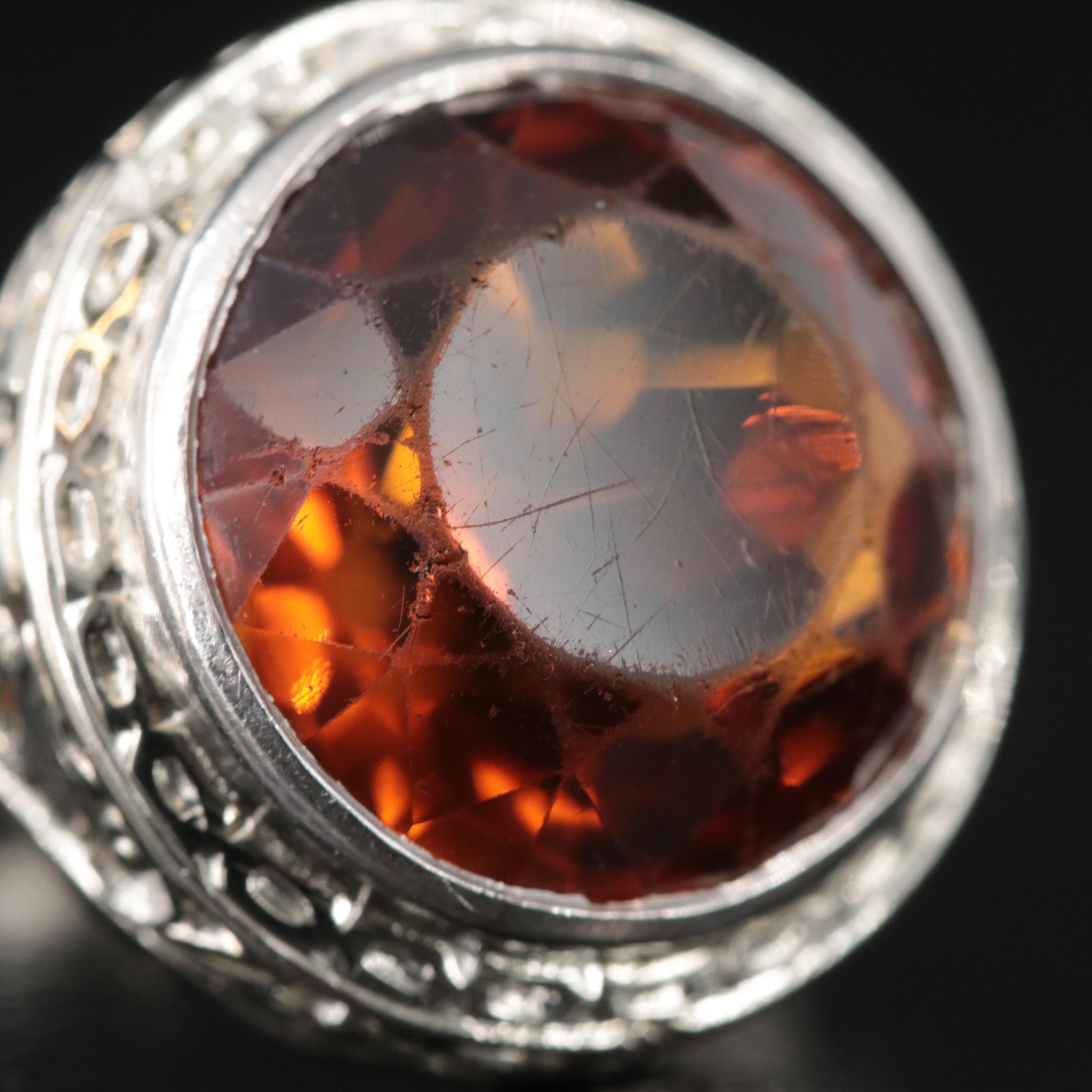 Art Nouveau 18K 10.67 CT Citrine Ring | Everything But The House