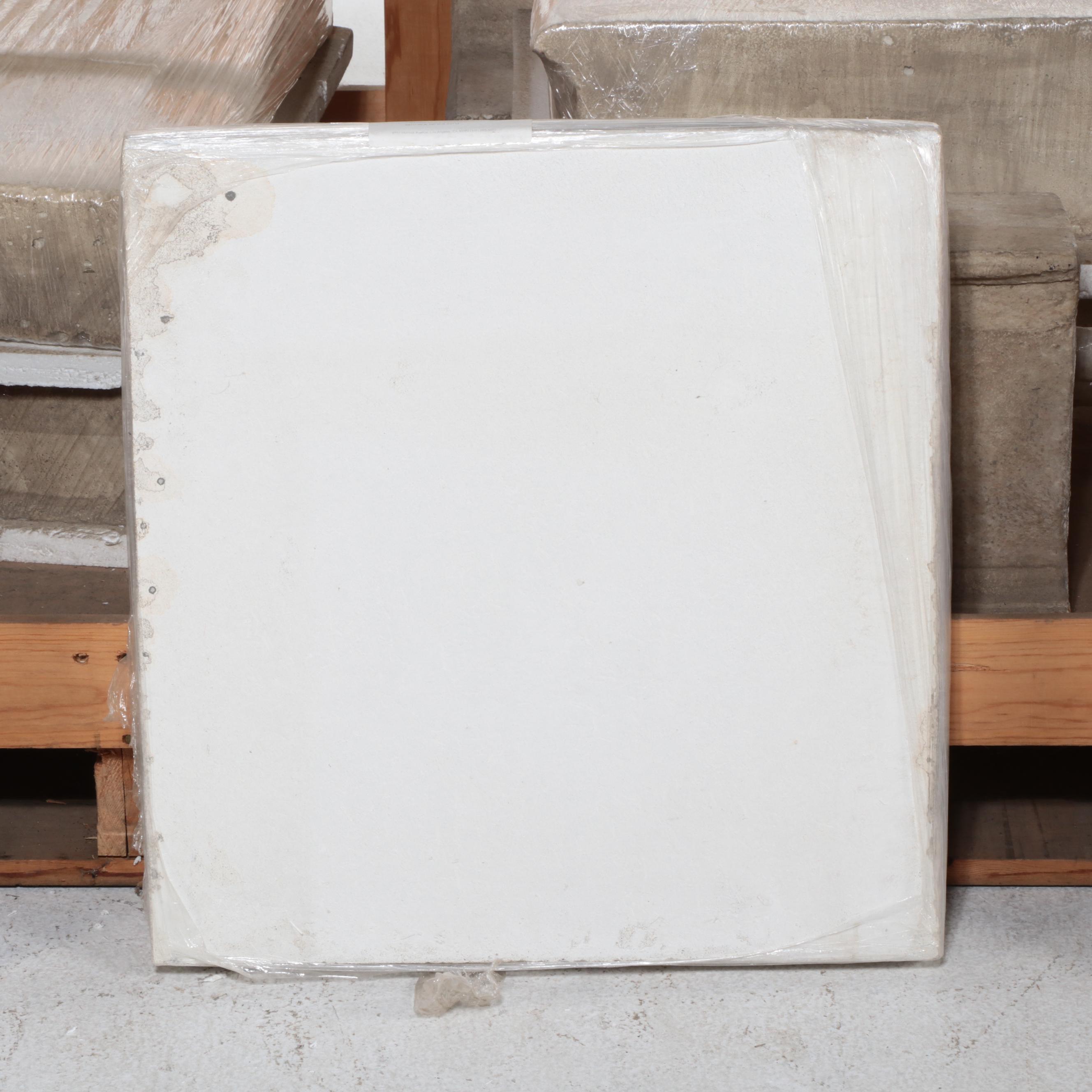 Formations Curved Leg Cast Stone Fireplace | EBTH