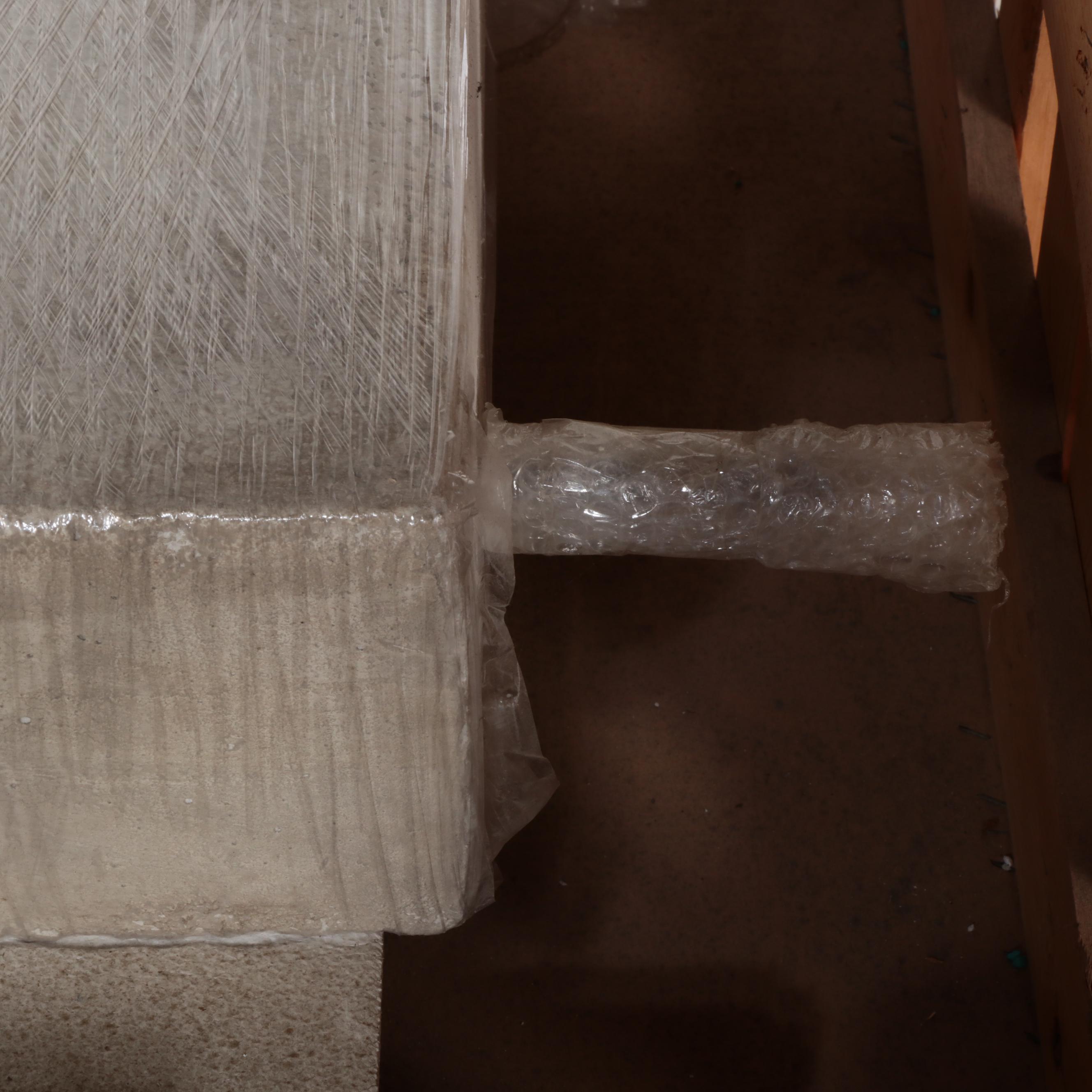 Formations Curved Leg Cast Stone Fireplace | EBTH