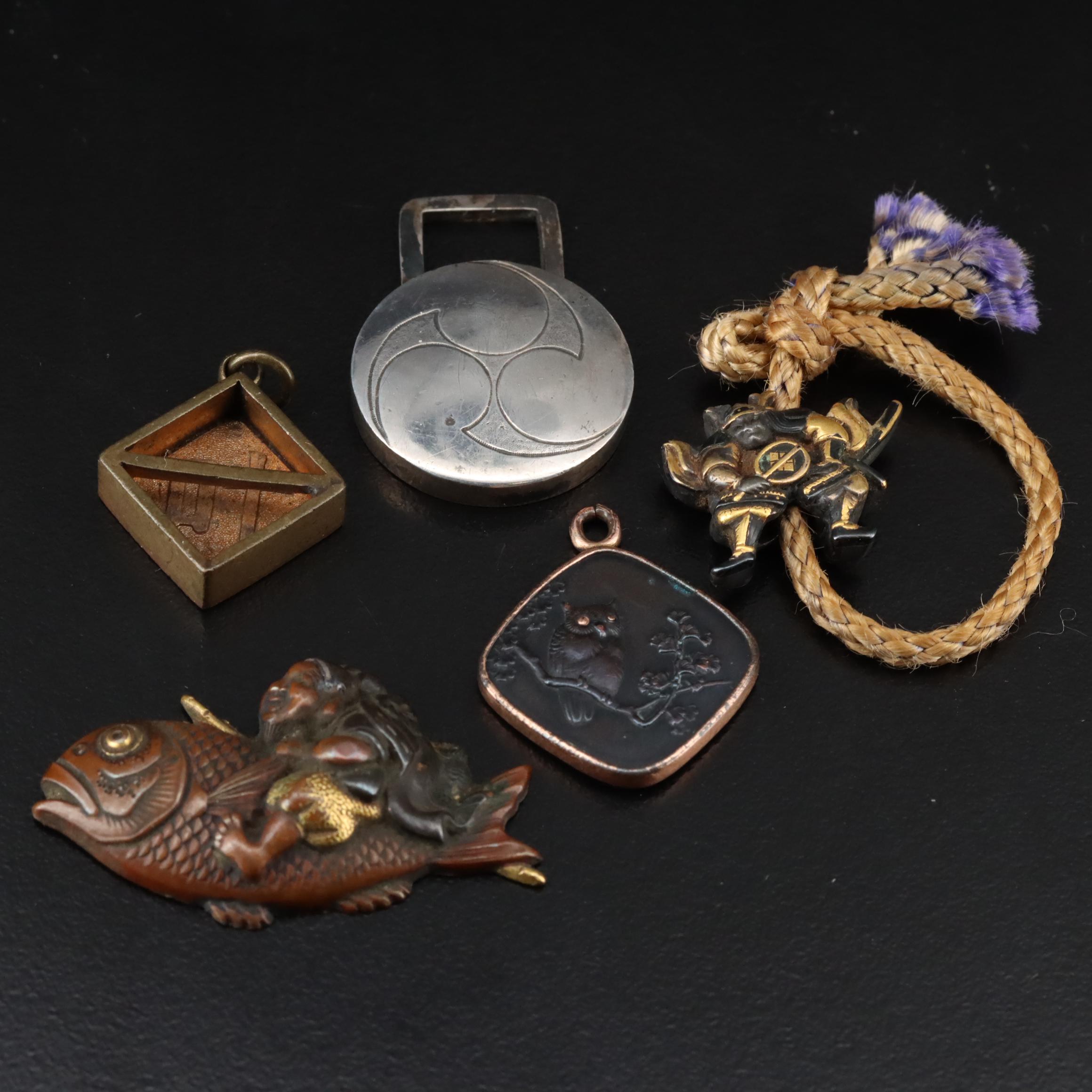 Collection of Japanese & Chinese Findings Including Ojime and Shakudo ...