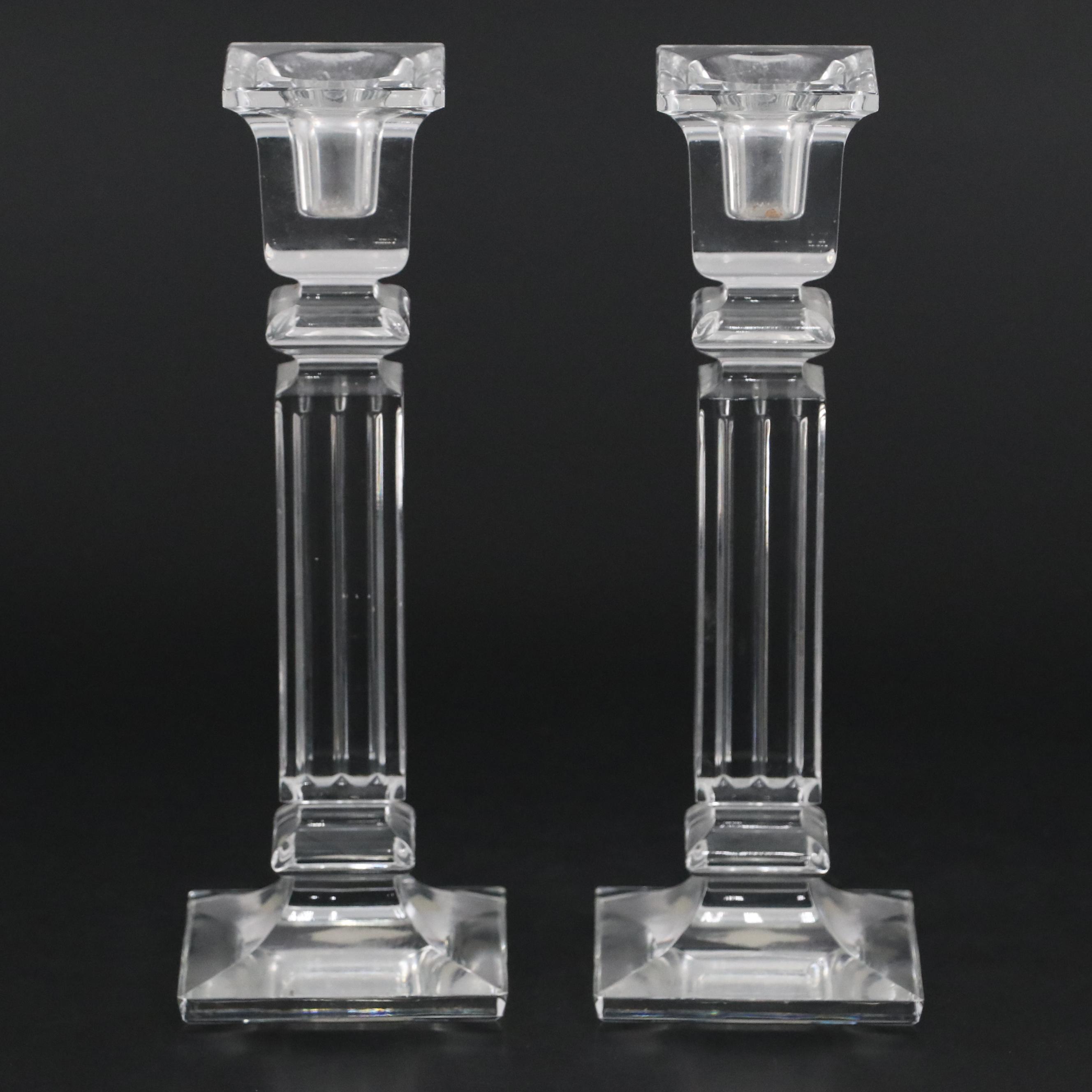 Godinger "Shannon" Crystal Candlestick Pair | Everything But The House
