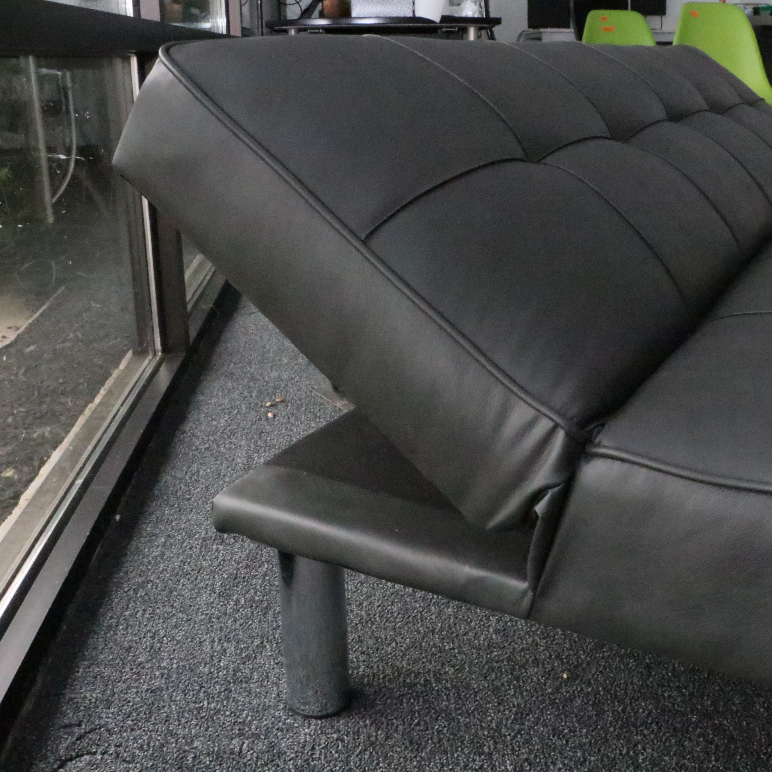 Serta Dream Convertibles Faux Leather Futon Sofa | Everything But The House