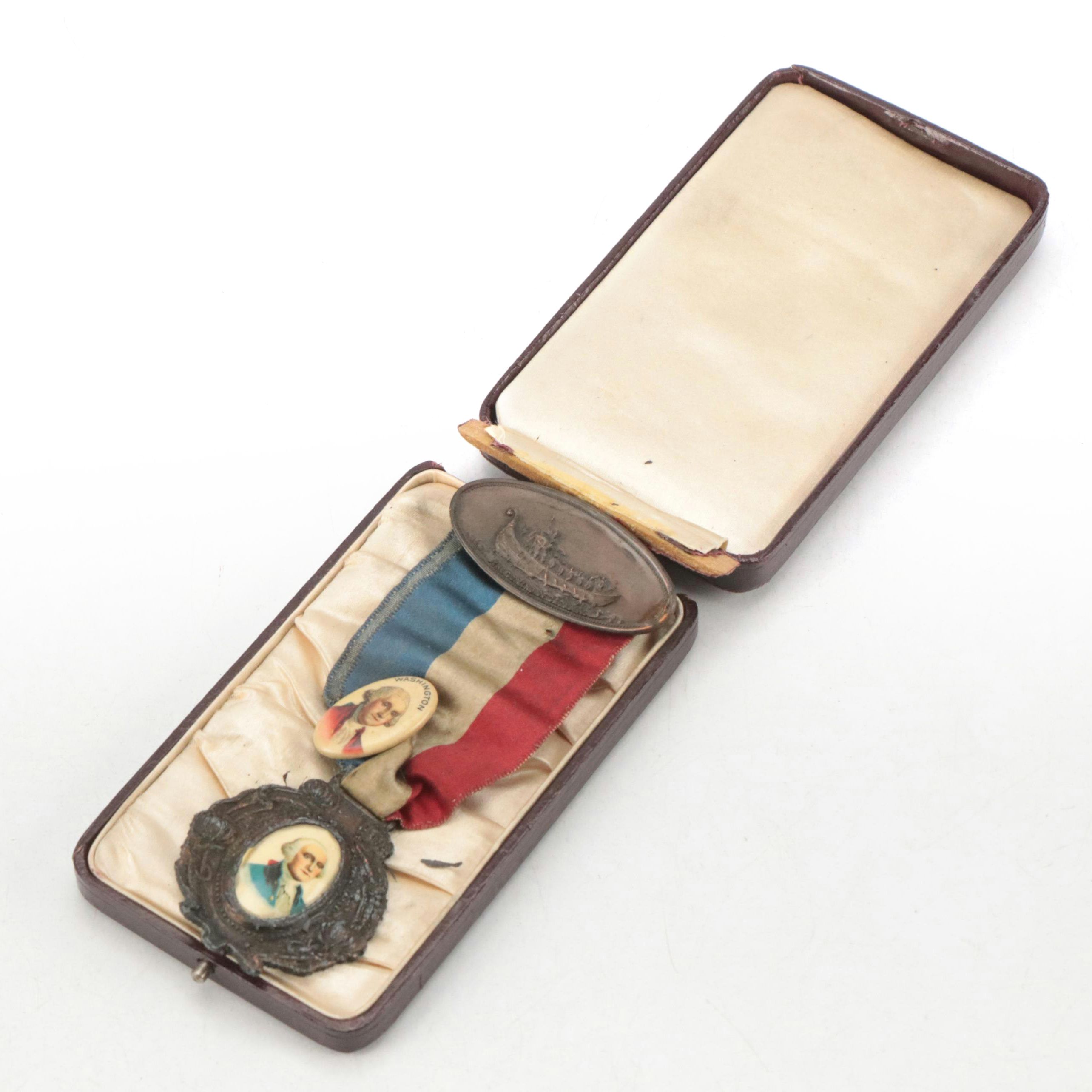 Junior Order of United American Mechanics Medal with George Washington ...