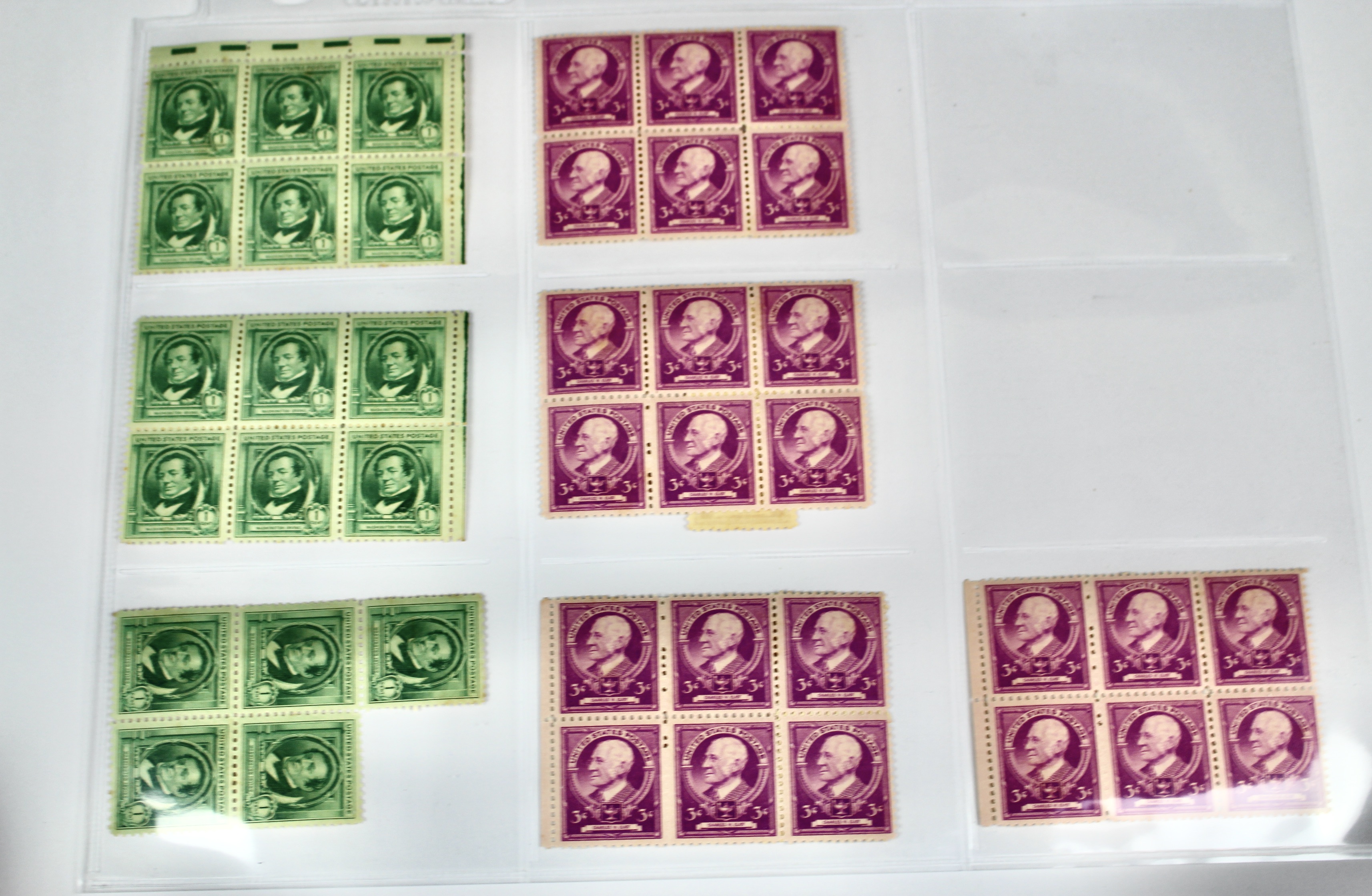Very Large Group of Mint Condition U.S. Postage Stamps, 1920s through ...