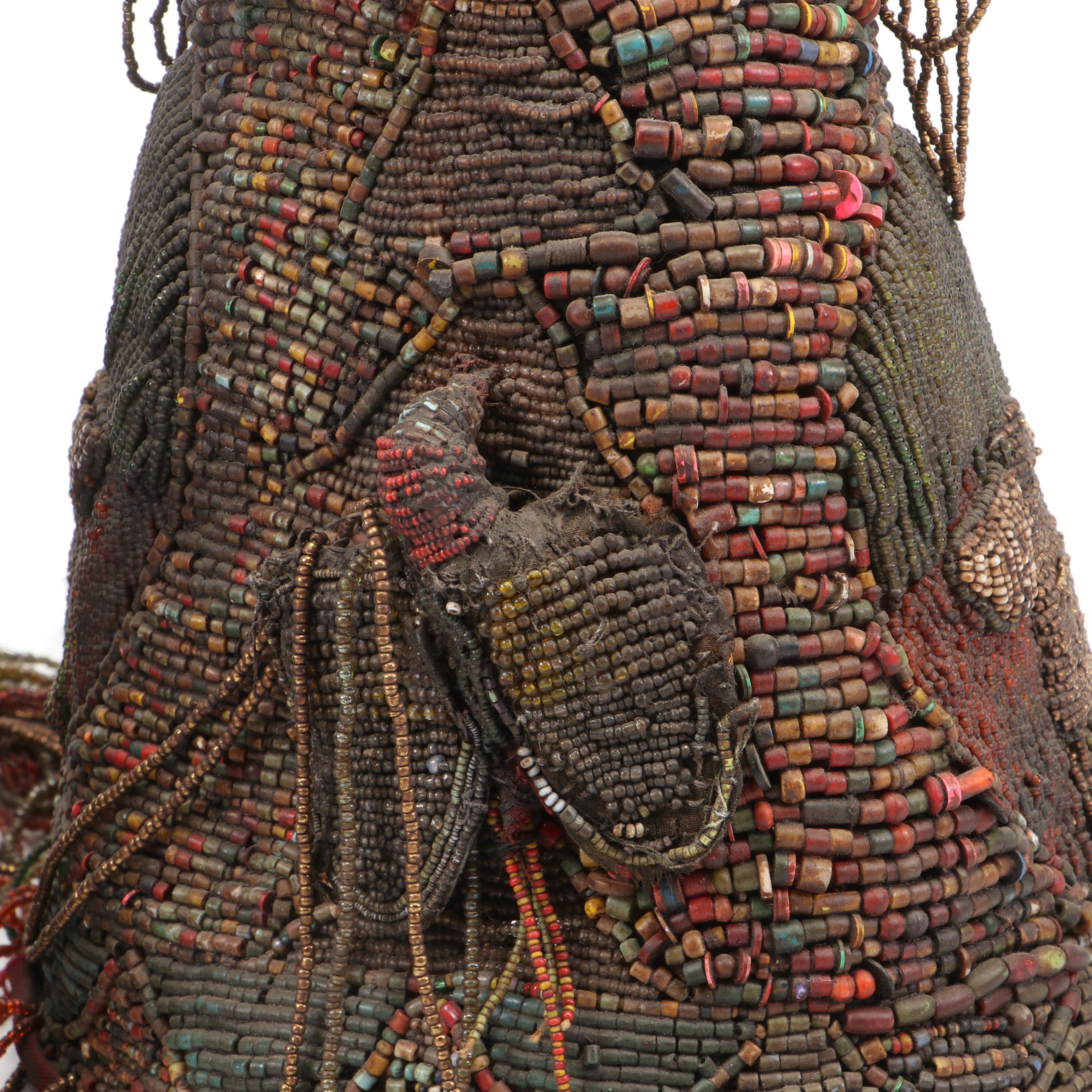 Nigerian Yoruba "Ade Oba" Hand-Beaded Royal Headdress Crowns ...