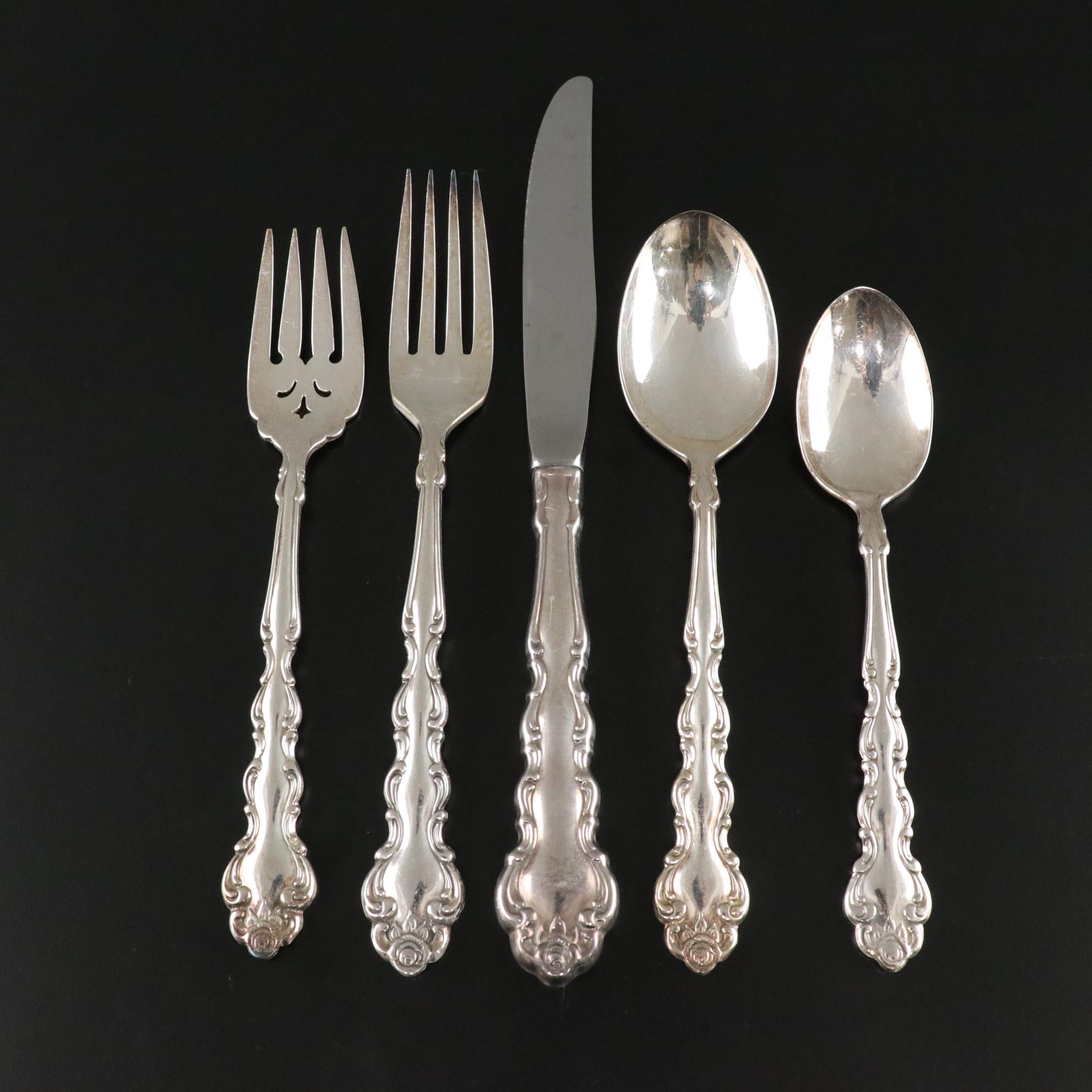Oneida Community "Arbor Rose - True Rose" Stainless Steel Flatware ...