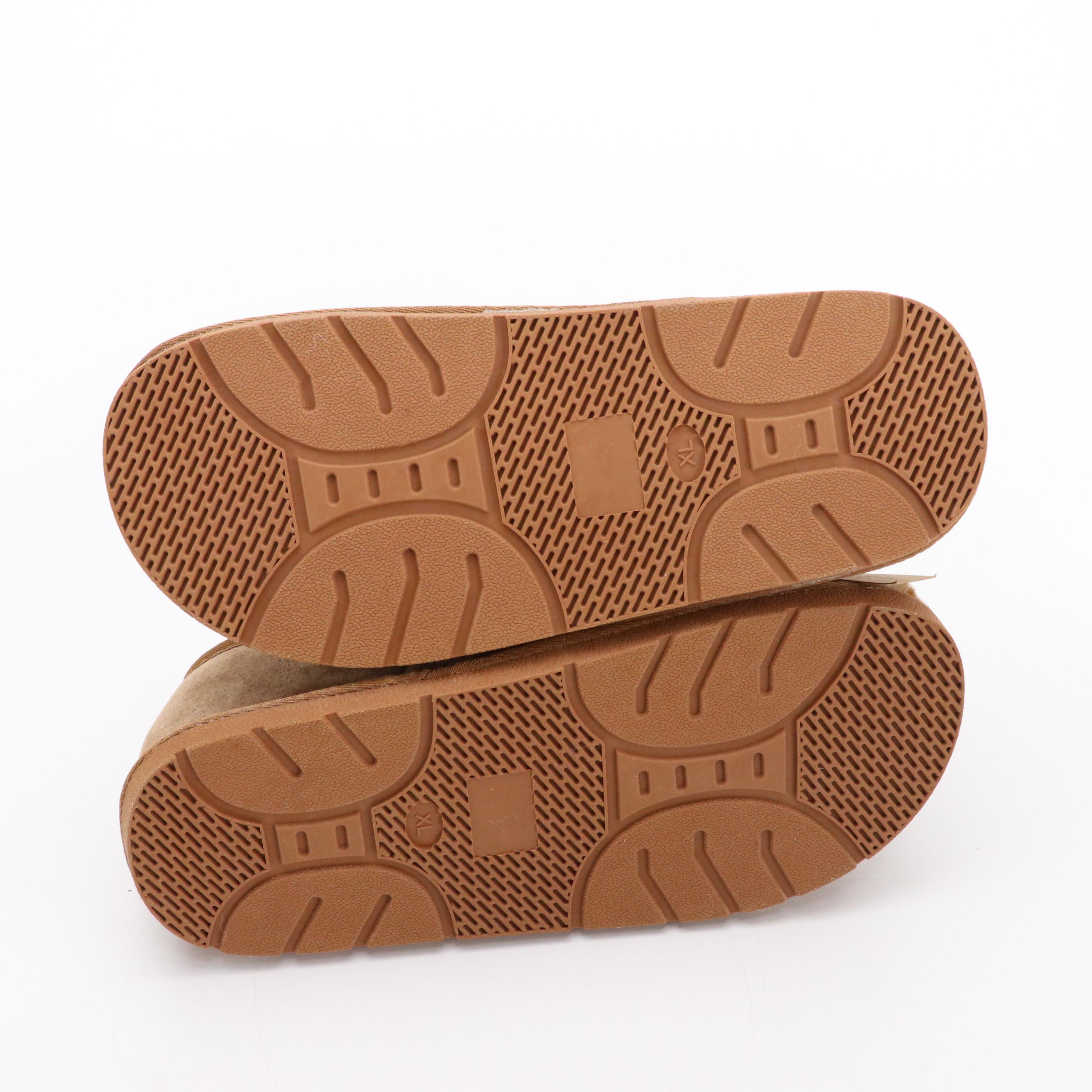 Hammacher Schlemmer Adjustable Sheepskin Slippers with Box | EBTH