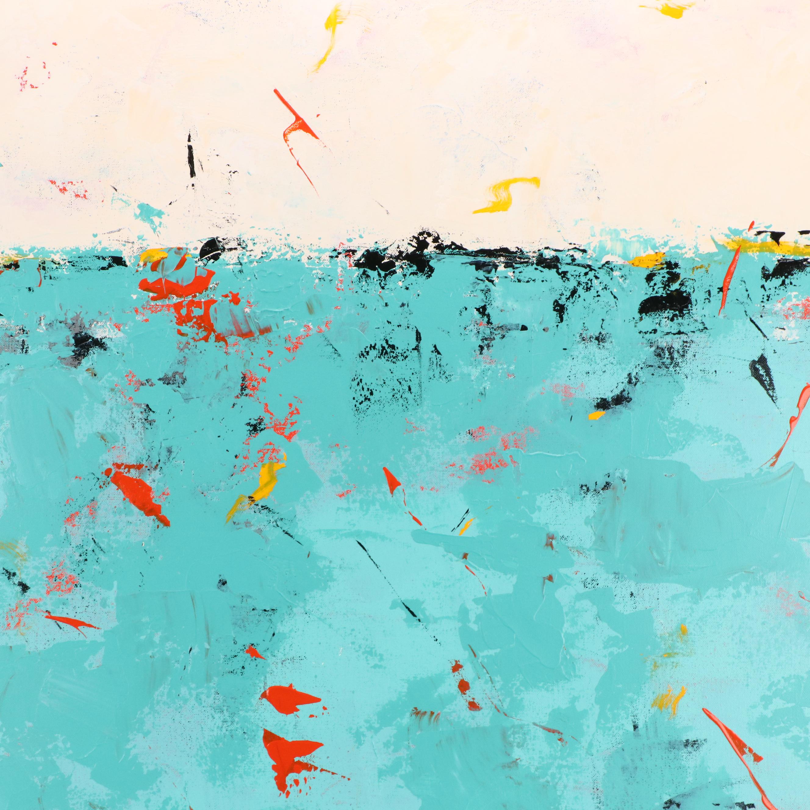 Suzzanna “Sanna” Frank Abstract Acrylic Painting "Beneath the Wave ...